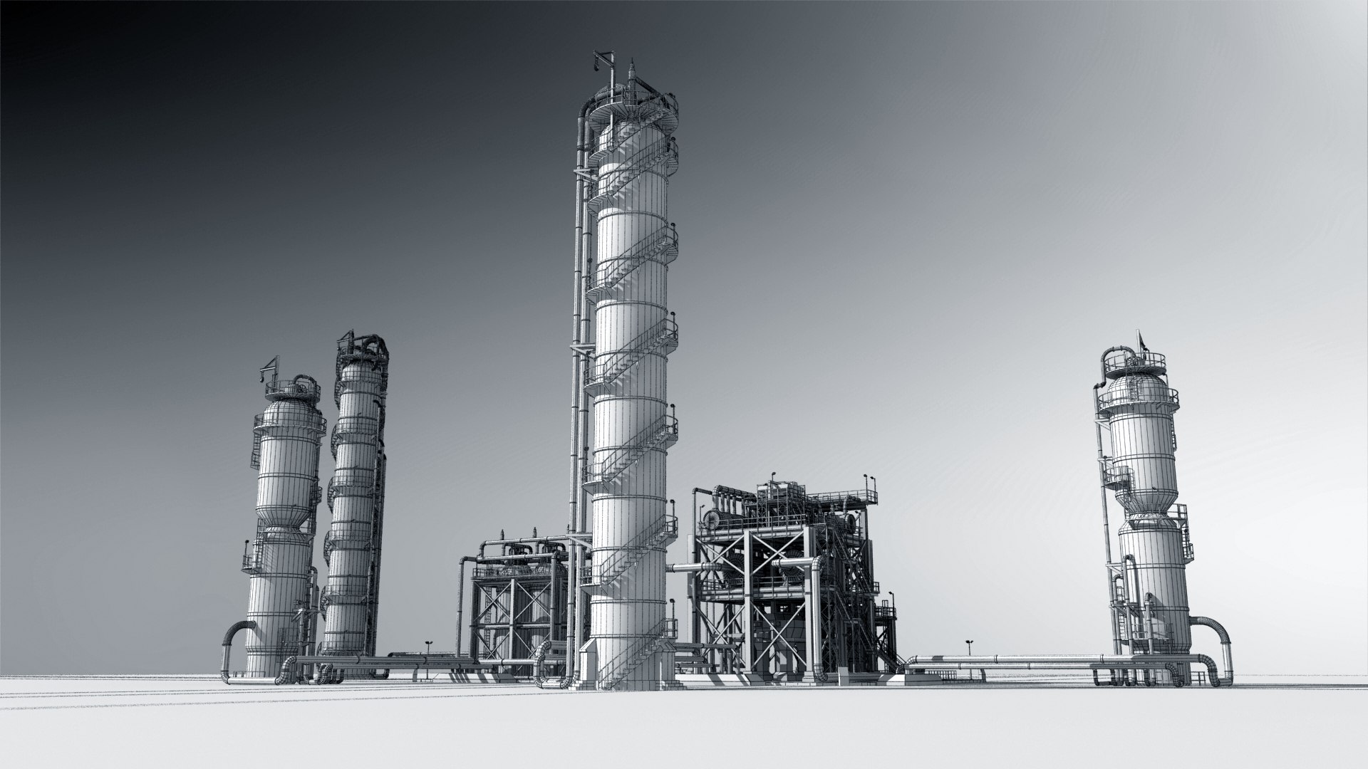 3D Metal Refinery 04 Model - TurboSquid 2050624