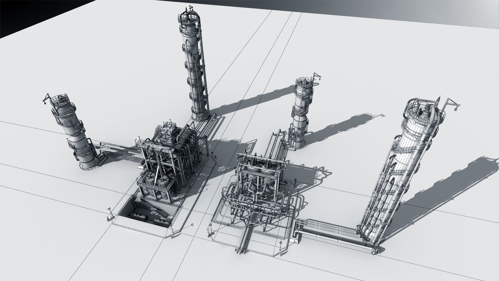 3D Metal Refinery 04 Model - TurboSquid 2050624
