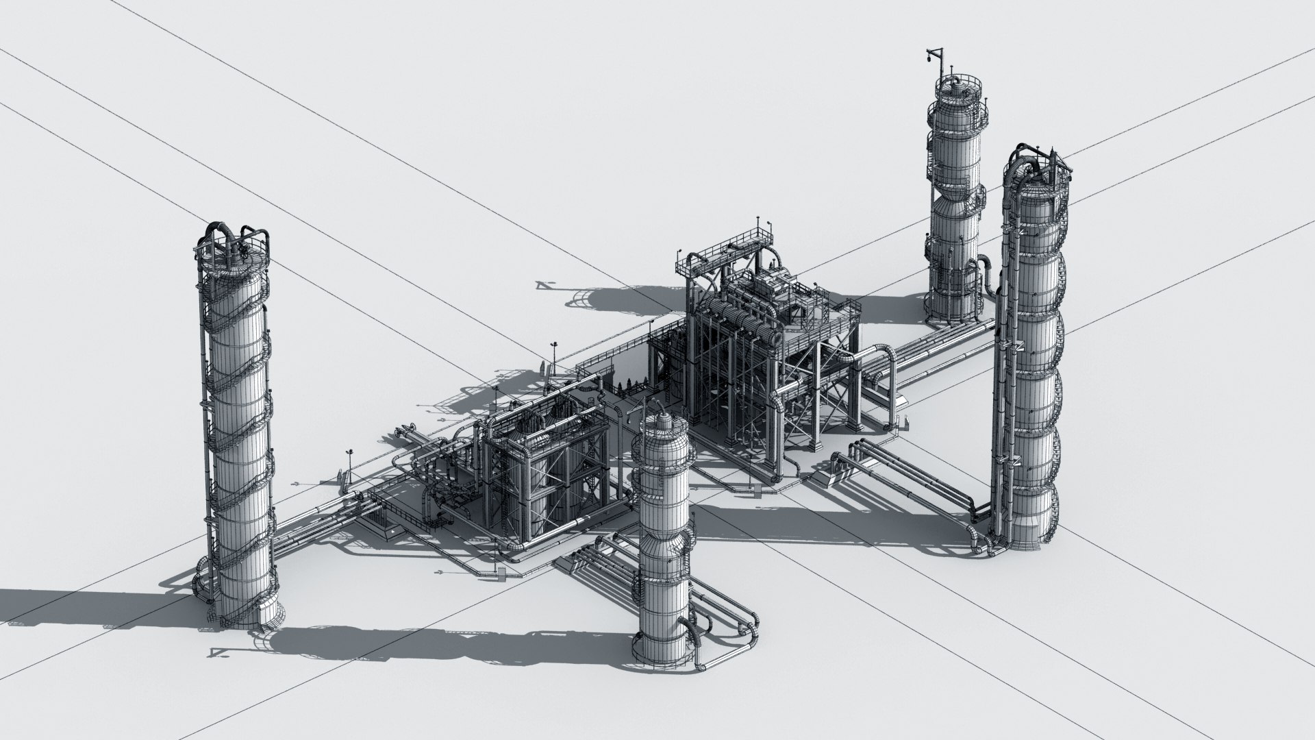 3D Metal Refinery 04 Model - TurboSquid 2050624