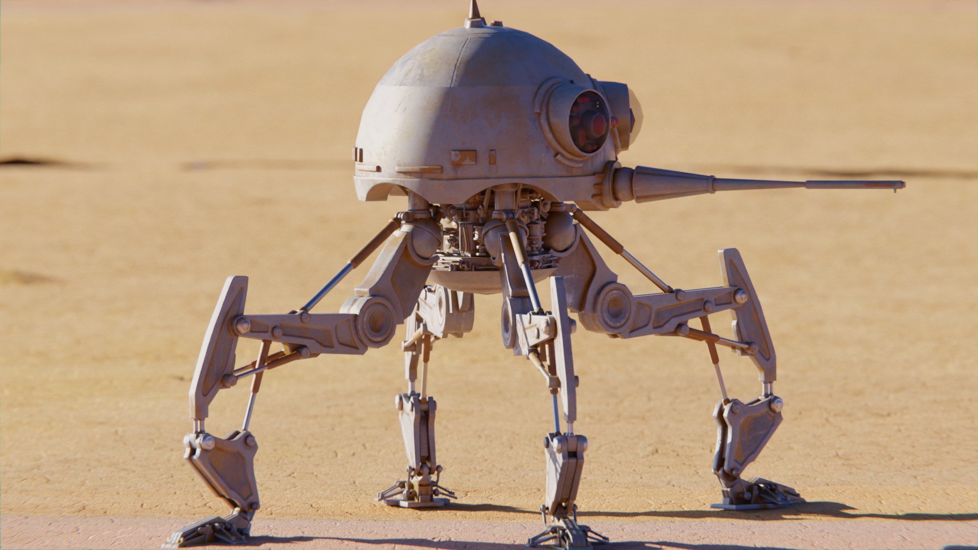 3D Dwarf Spider DroStar Wars Dwarf Spider Droidid - TurboSquid 2325856