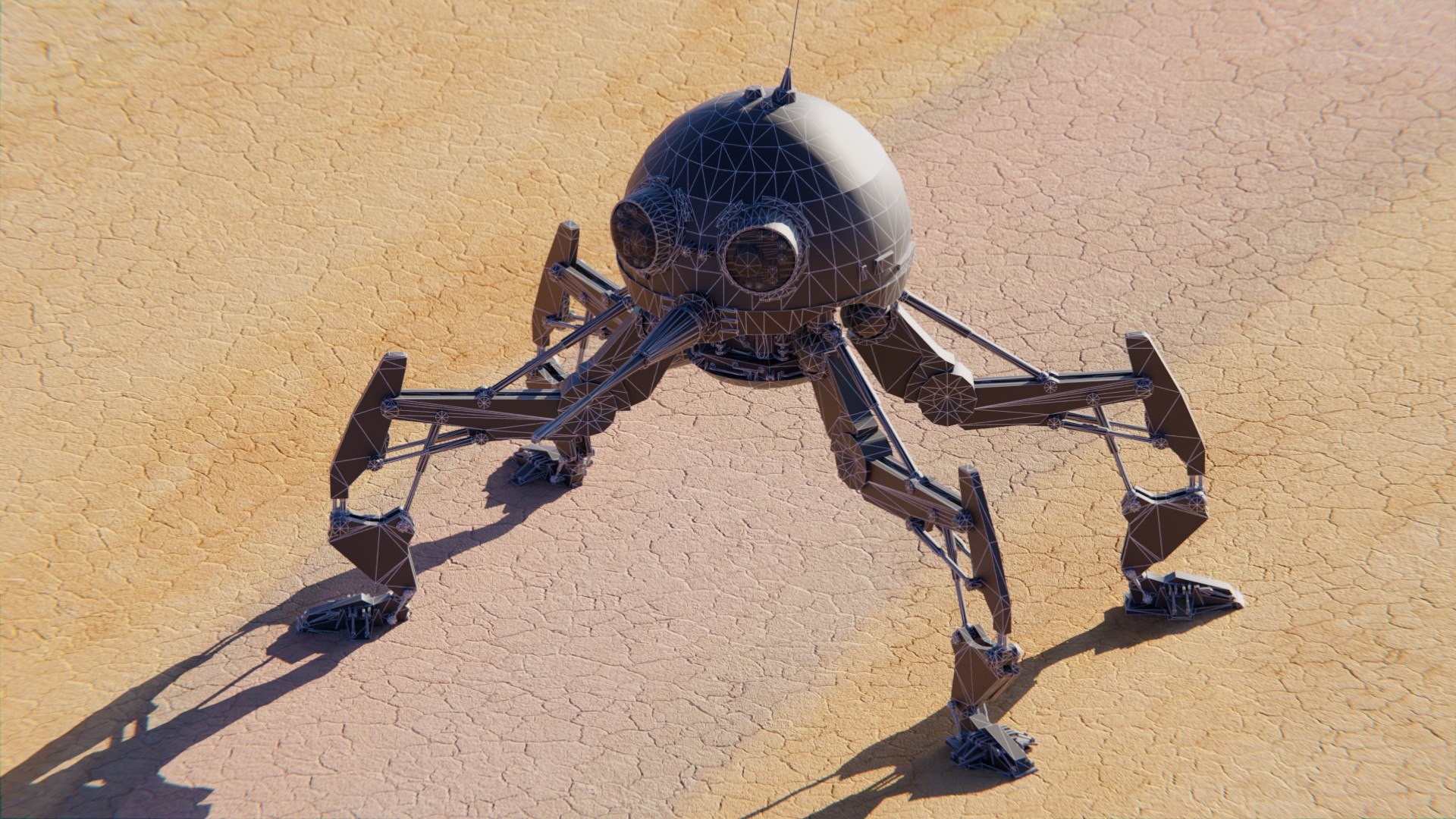 3D Dwarf Spider DroStar Wars Dwarf Spider Droidid - TurboSquid 2325856