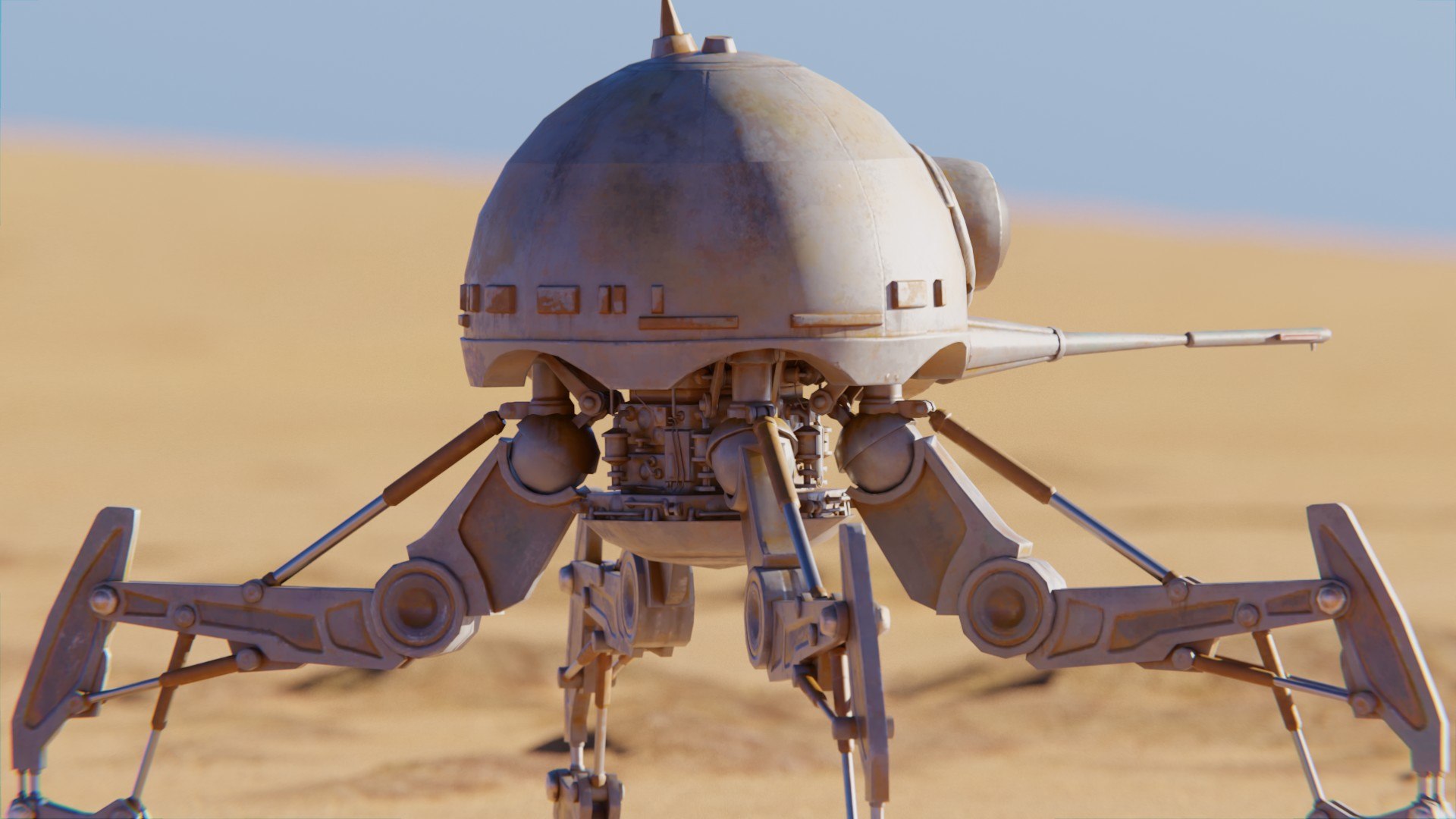 3D Dwarf Spider DroStar Wars Dwarf Spider Droidid - TurboSquid 2325856