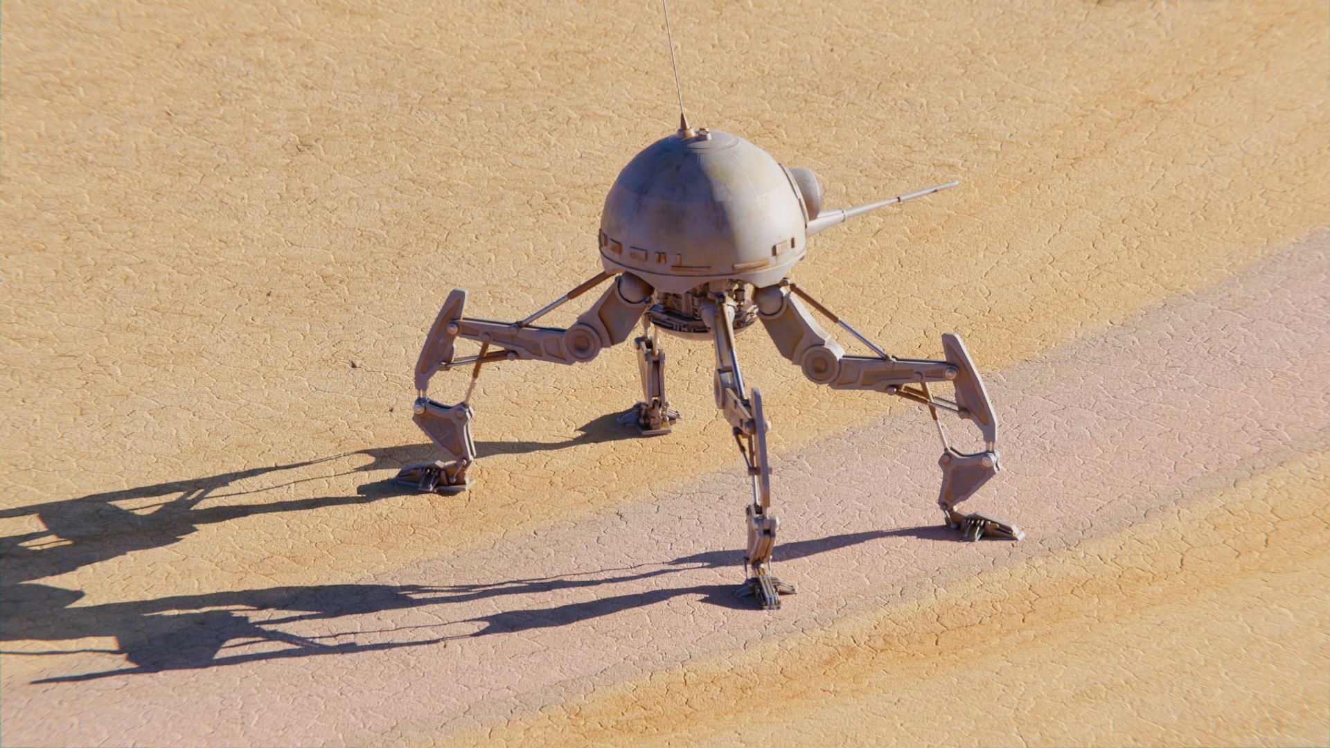 3D Dwarf Spider DroStar Wars Dwarf Spider Droidid - TurboSquid 2325856