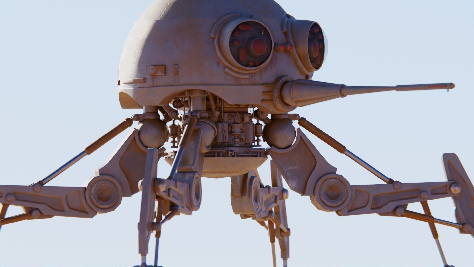 3D Dwarf Spider DroStar Wars Dwarf Spider Droidid - TurboSquid 2325856