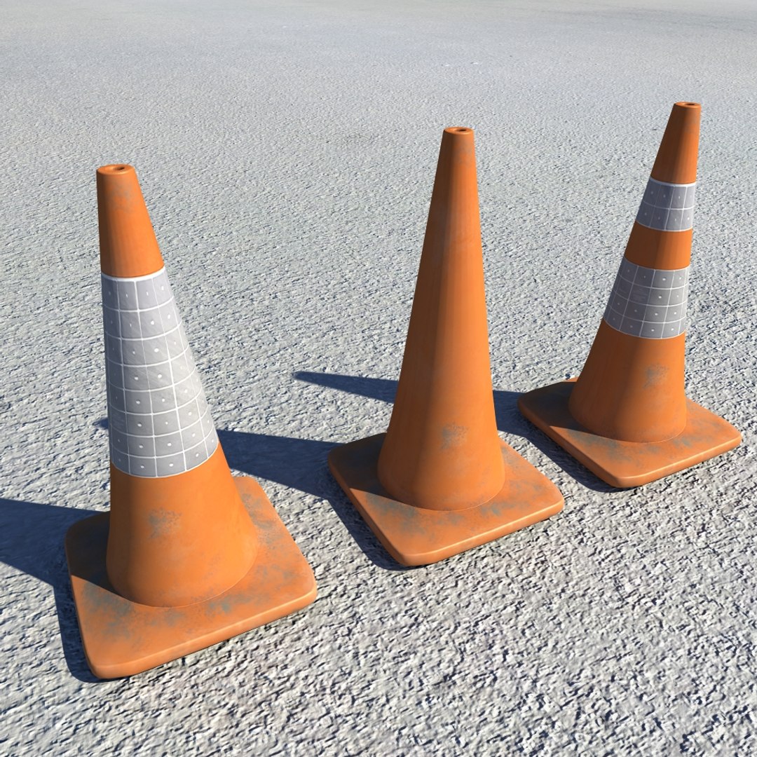 Traffic Cones 3d Model