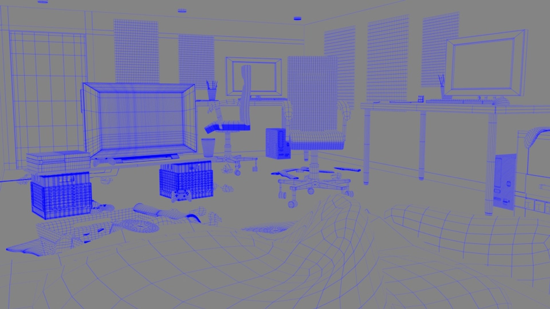 Dorm Room 3D Model - TurboSquid 1646401