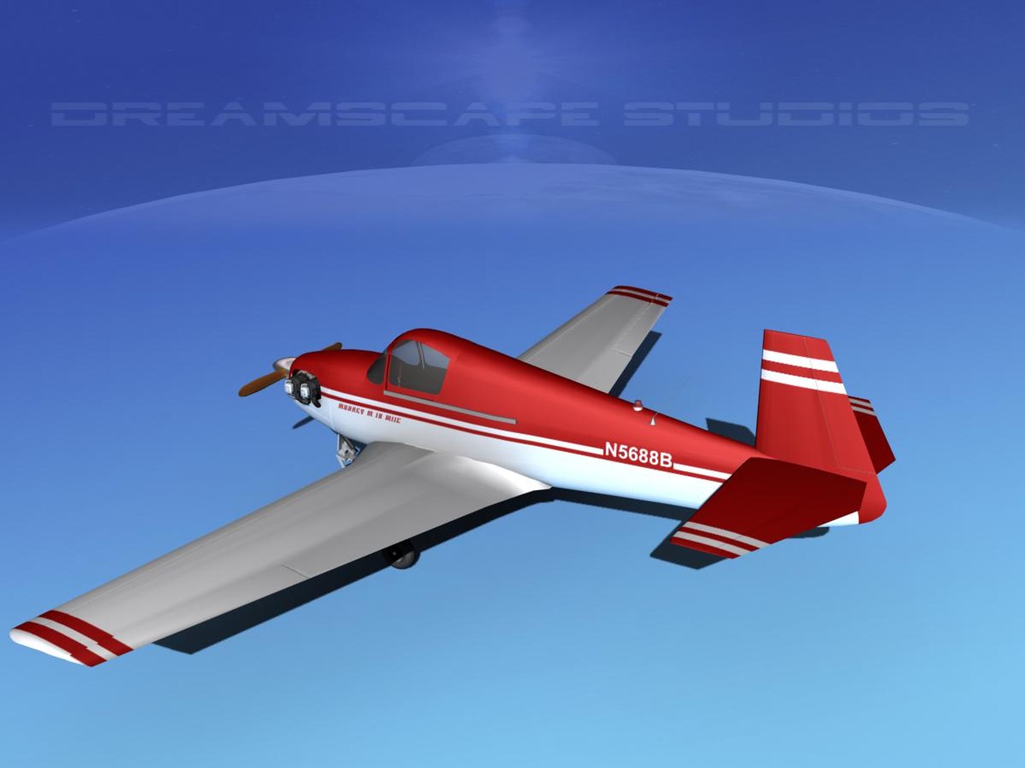 3d model of built mooney m-18 mite