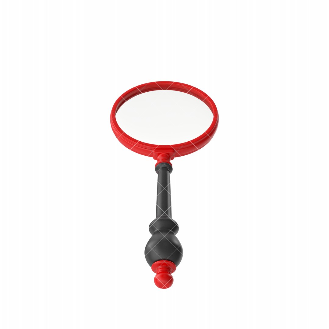 Magnifying Glass Red 3D - TurboSquid 2306454