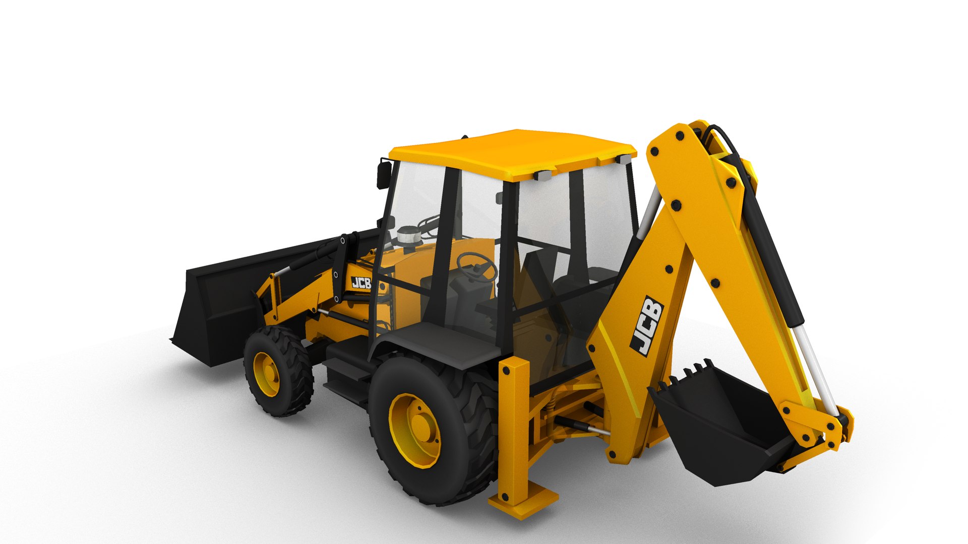 JCB Backhoe Loader Model - TurboSquid 1736397