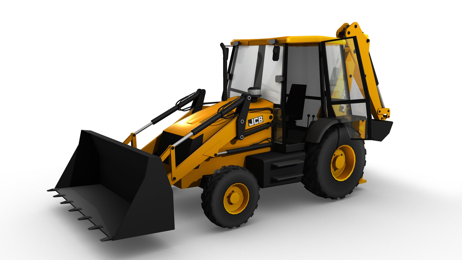 JCB Backhoe Loader Model - TurboSquid 1736397