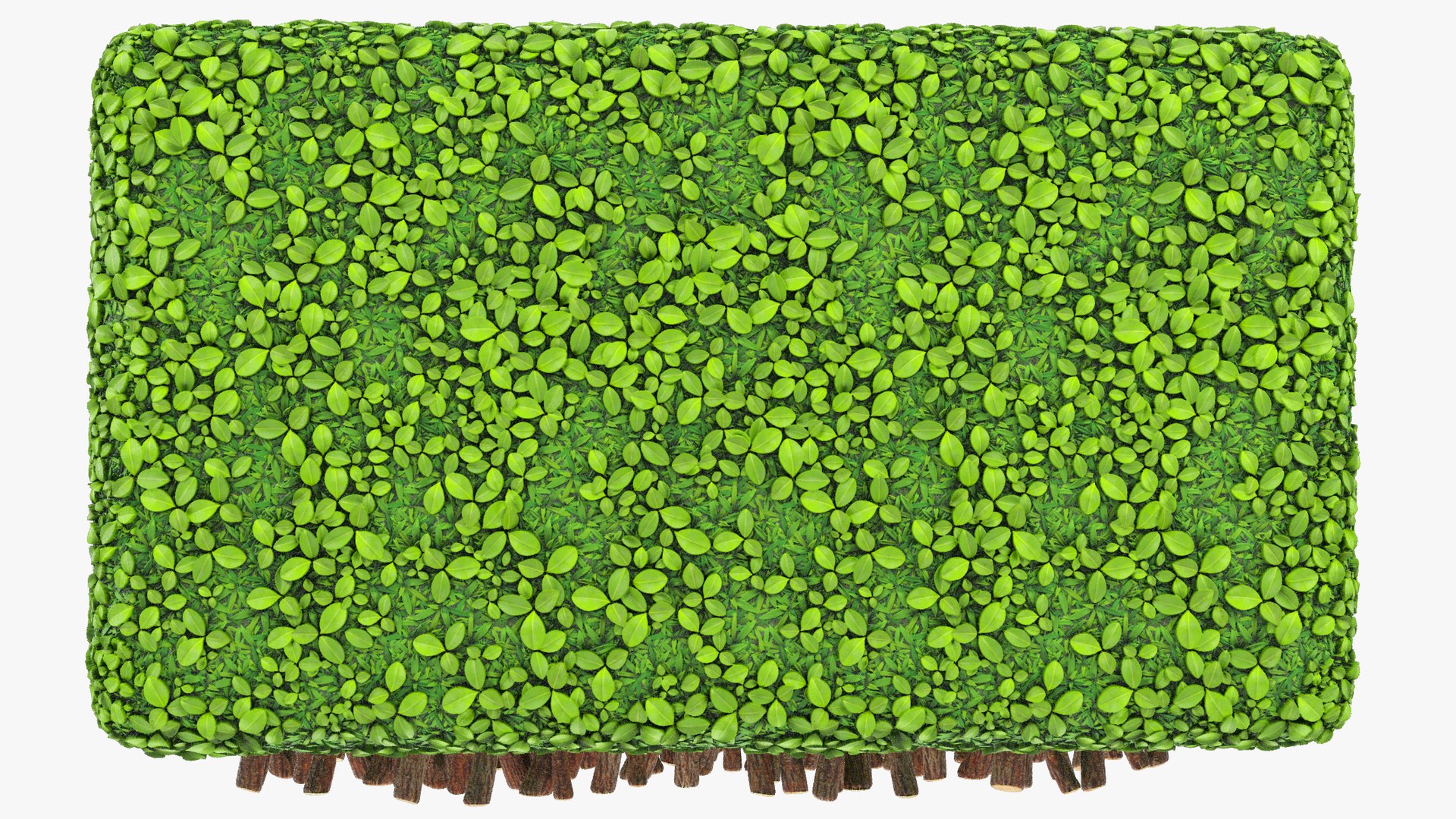 Stylized Square Bush V1 3D Model - TurboSquid 2094291