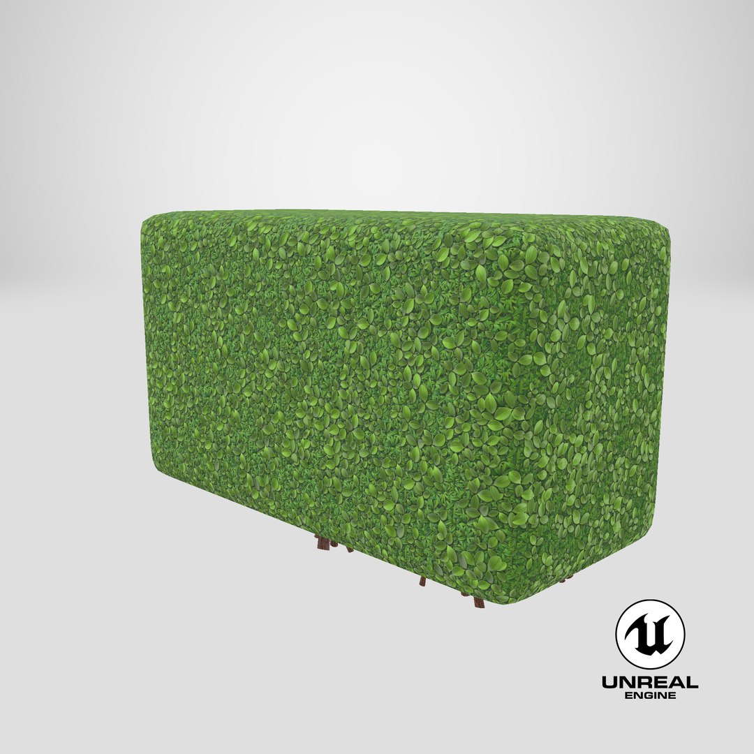 Stylized Square Bush V1 3D model - TurboSquid 2094291