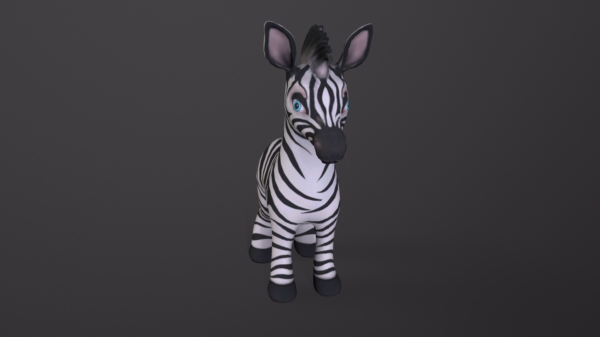 Zebra Cartoon 3D Model - TurboSquid 2213637