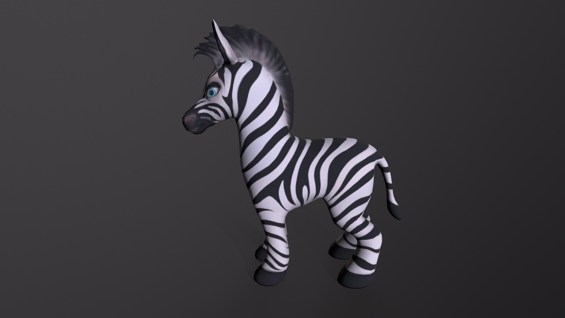Zebra Cartoon 3D Model - TurboSquid 2213637