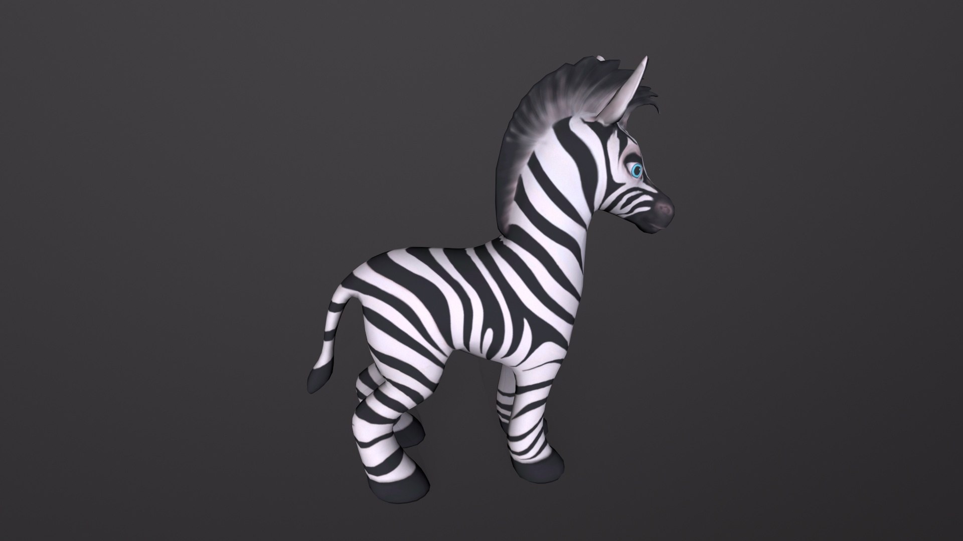 Zebra Cartoon 3D Model - TurboSquid 2213637