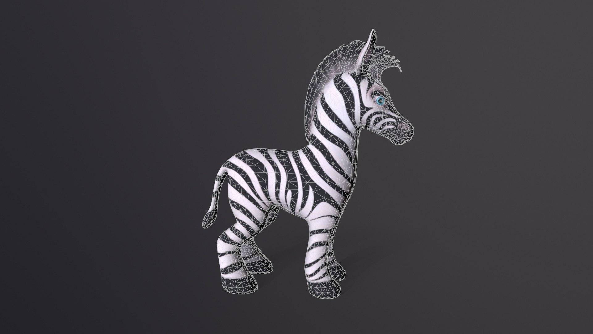 Zebra Cartoon 3D Model - TurboSquid 2213637
