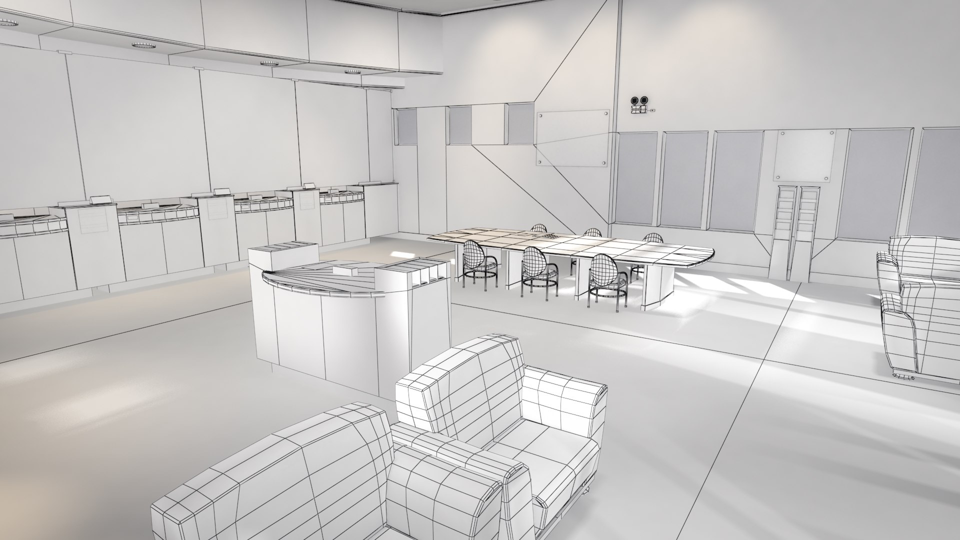 3D Model Bank Interior - TurboSquid 2306510