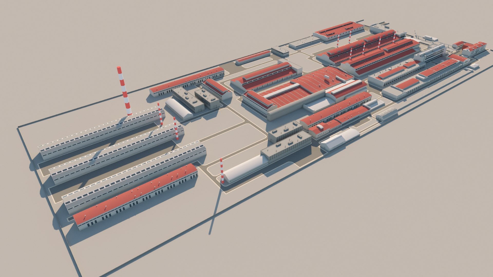 3D Factory Model - TurboSquid 1532308