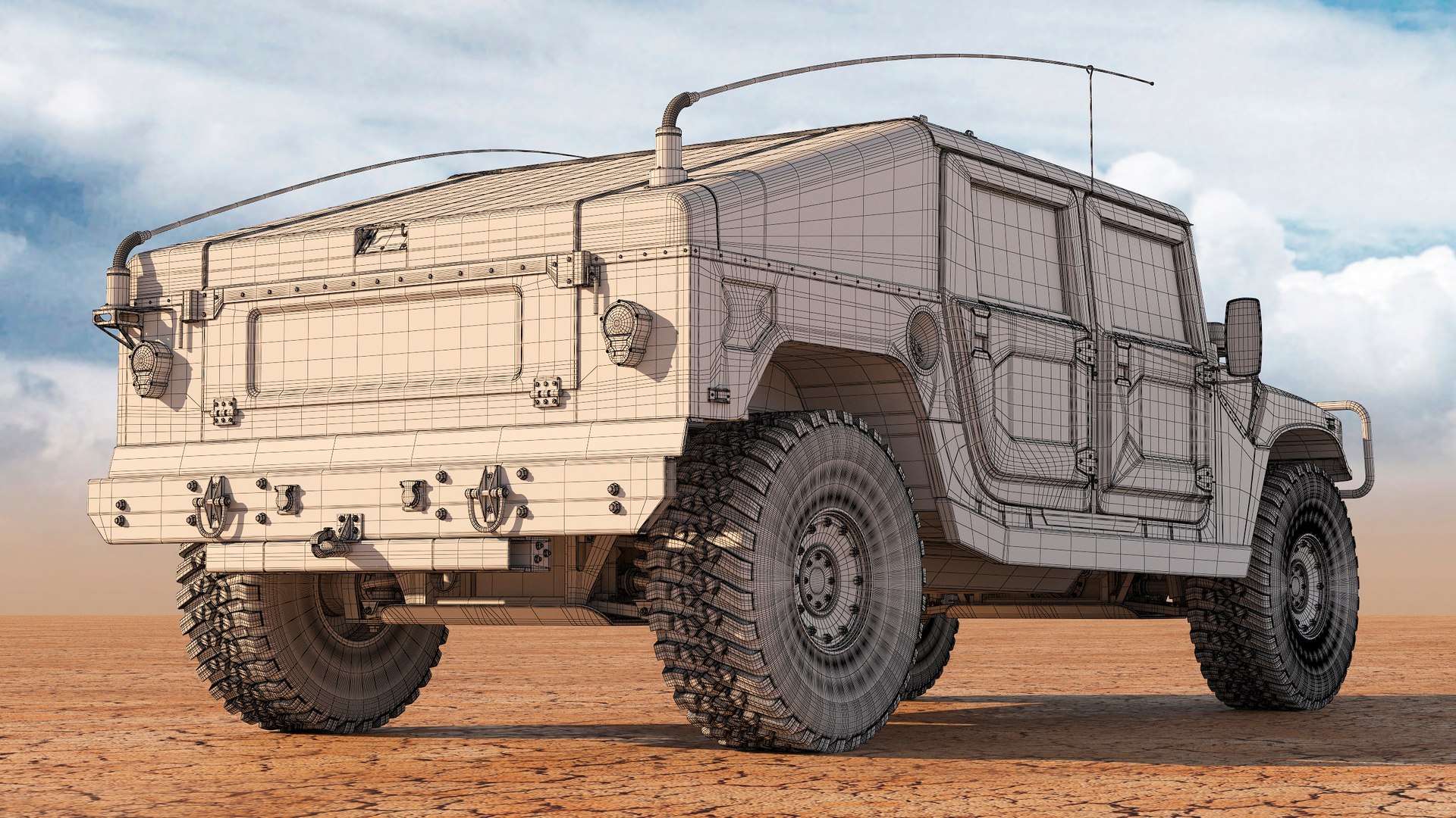 Hummer H1 HMMWV UVW Humvee UVW Only 3D - TurboSquid 2348242