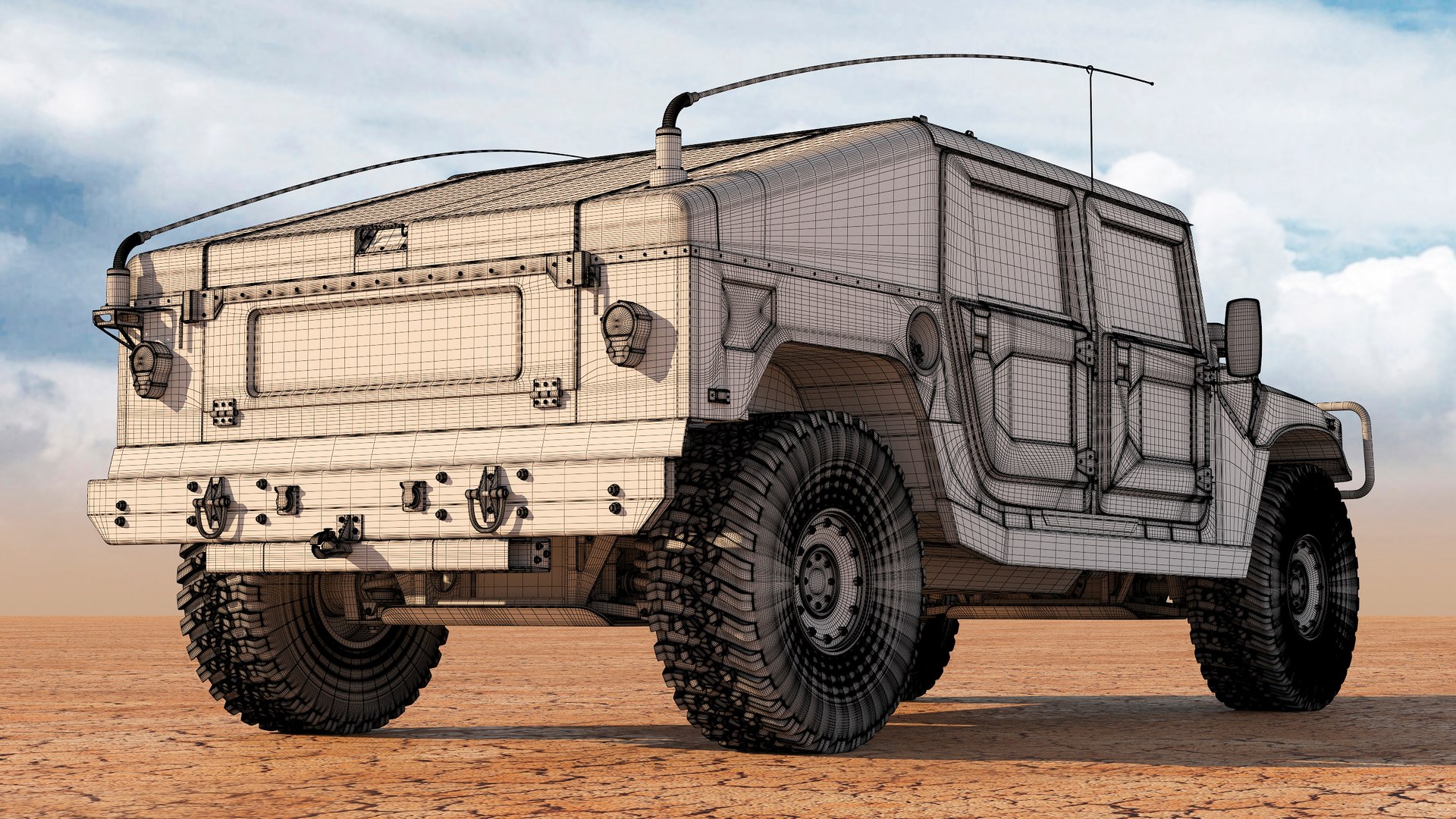 Hummer H1 HMMWV UVW Humvee UVW Only 3D - TurboSquid 2348242