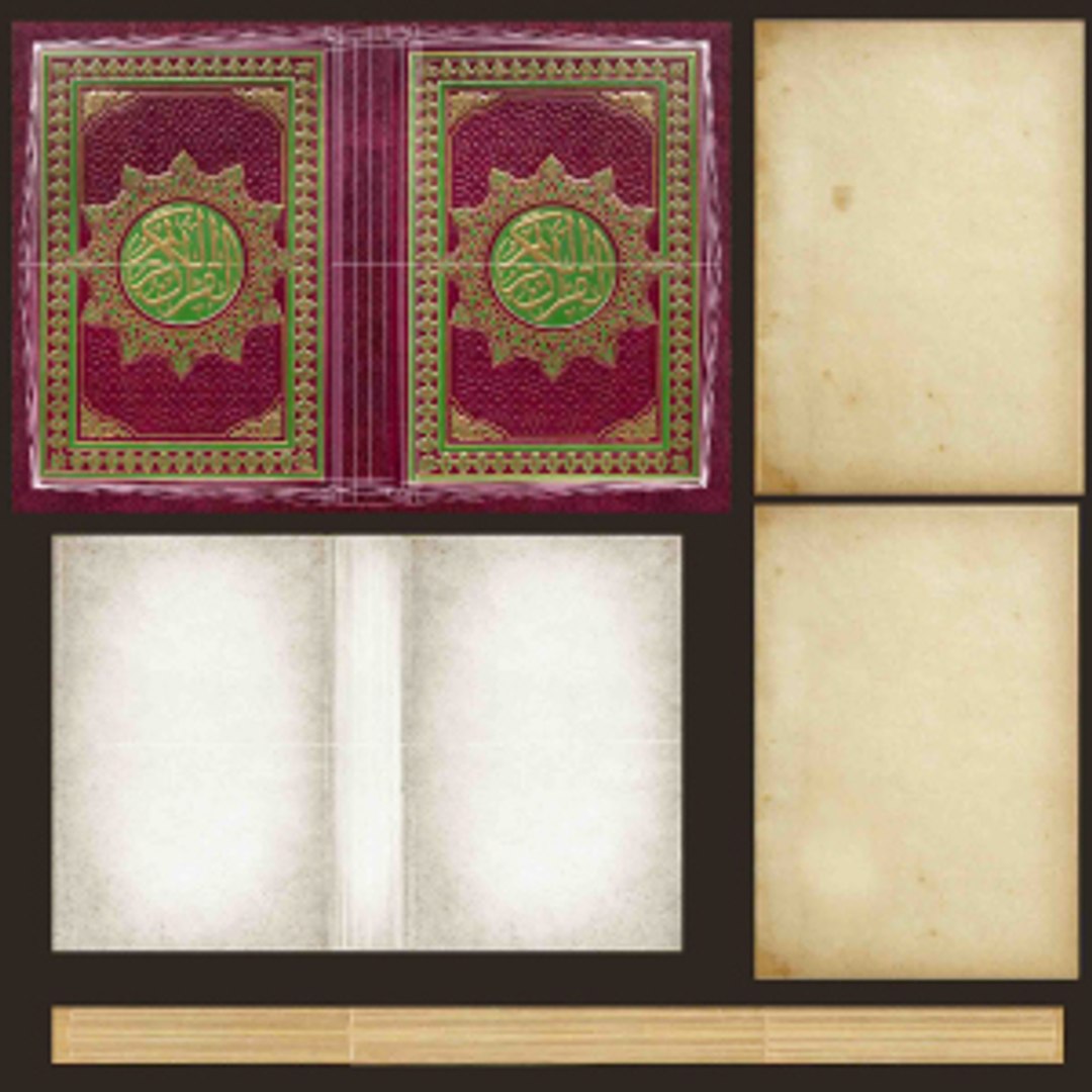 Quran Book 3D Model - TurboSquid 1545168