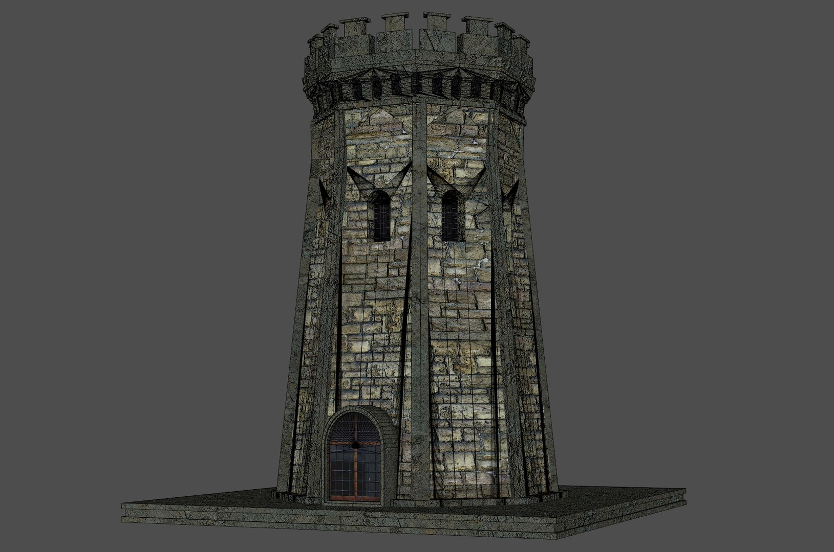 Free Mini Ancient Tower Model - TurboSquid 1989847
