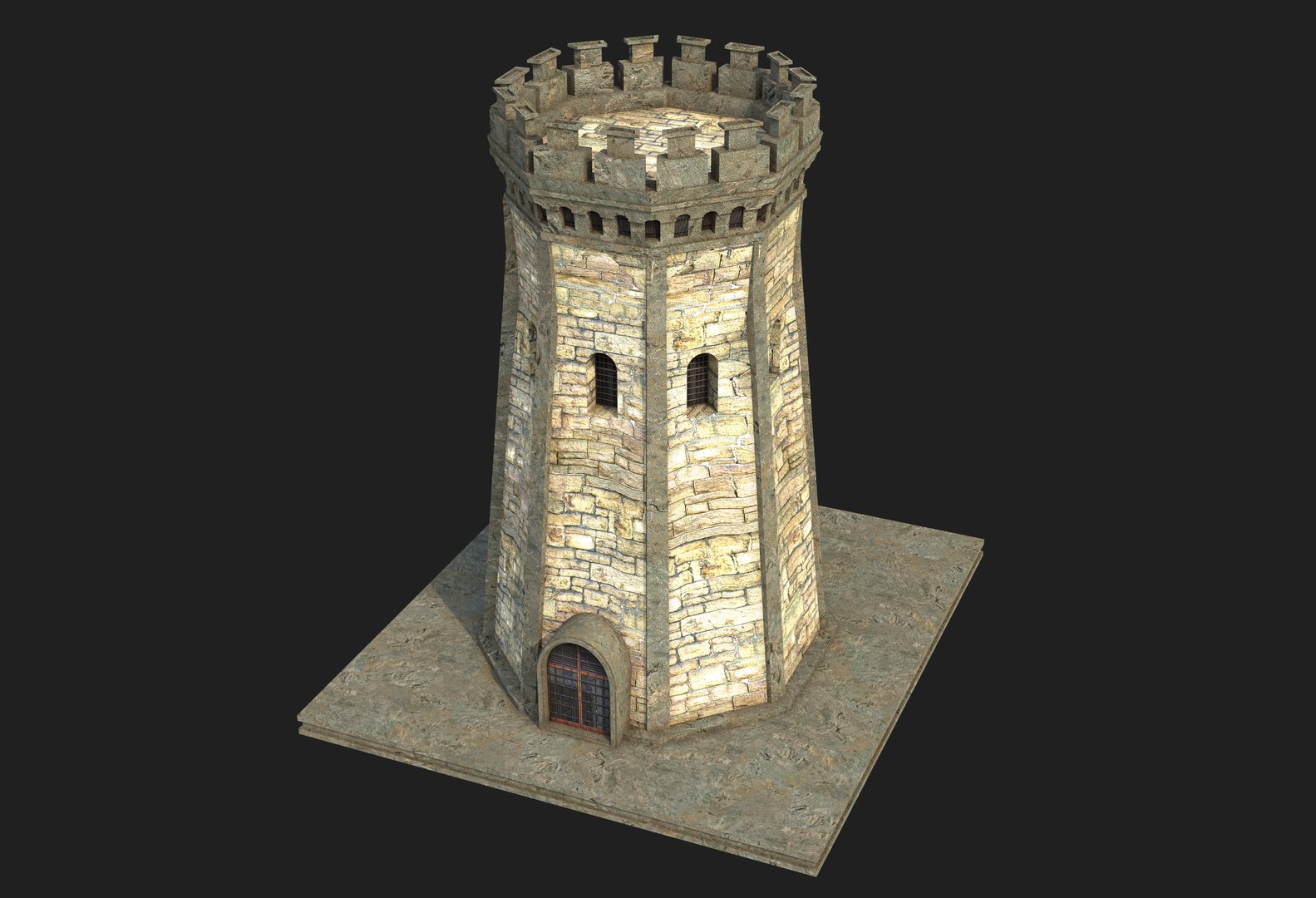 Free Mini Ancient Tower Model - TurboSquid 1989847