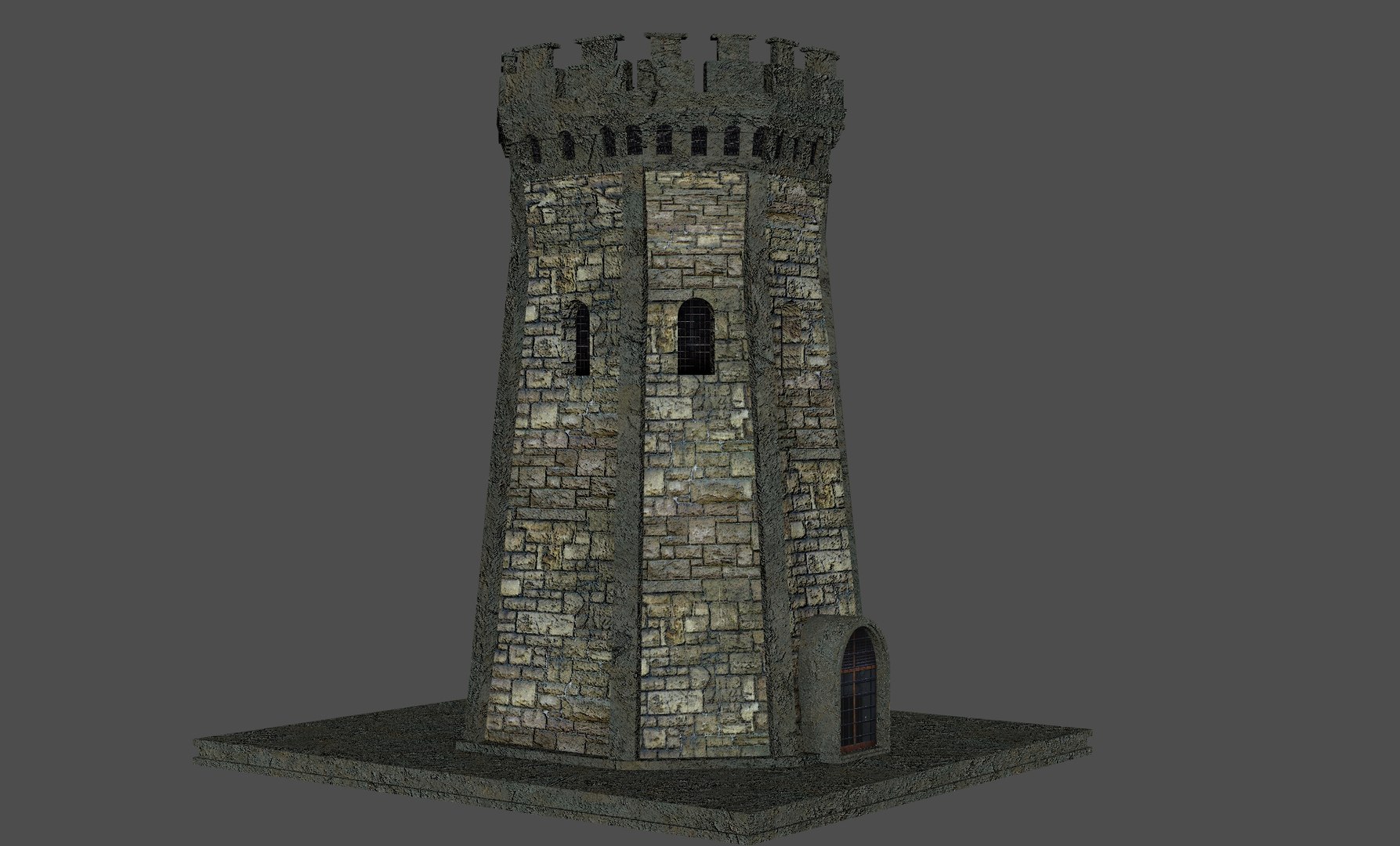 Free Mini Ancient Tower Model - TurboSquid 1989847