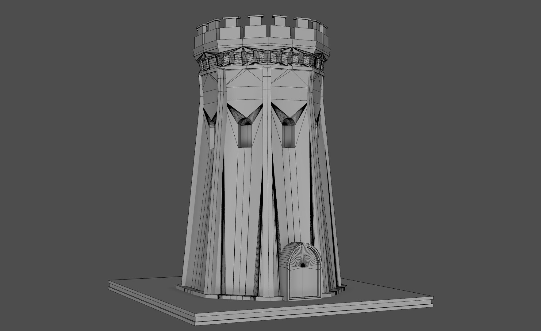 Free Mini Ancient Tower Model - TurboSquid 1989847