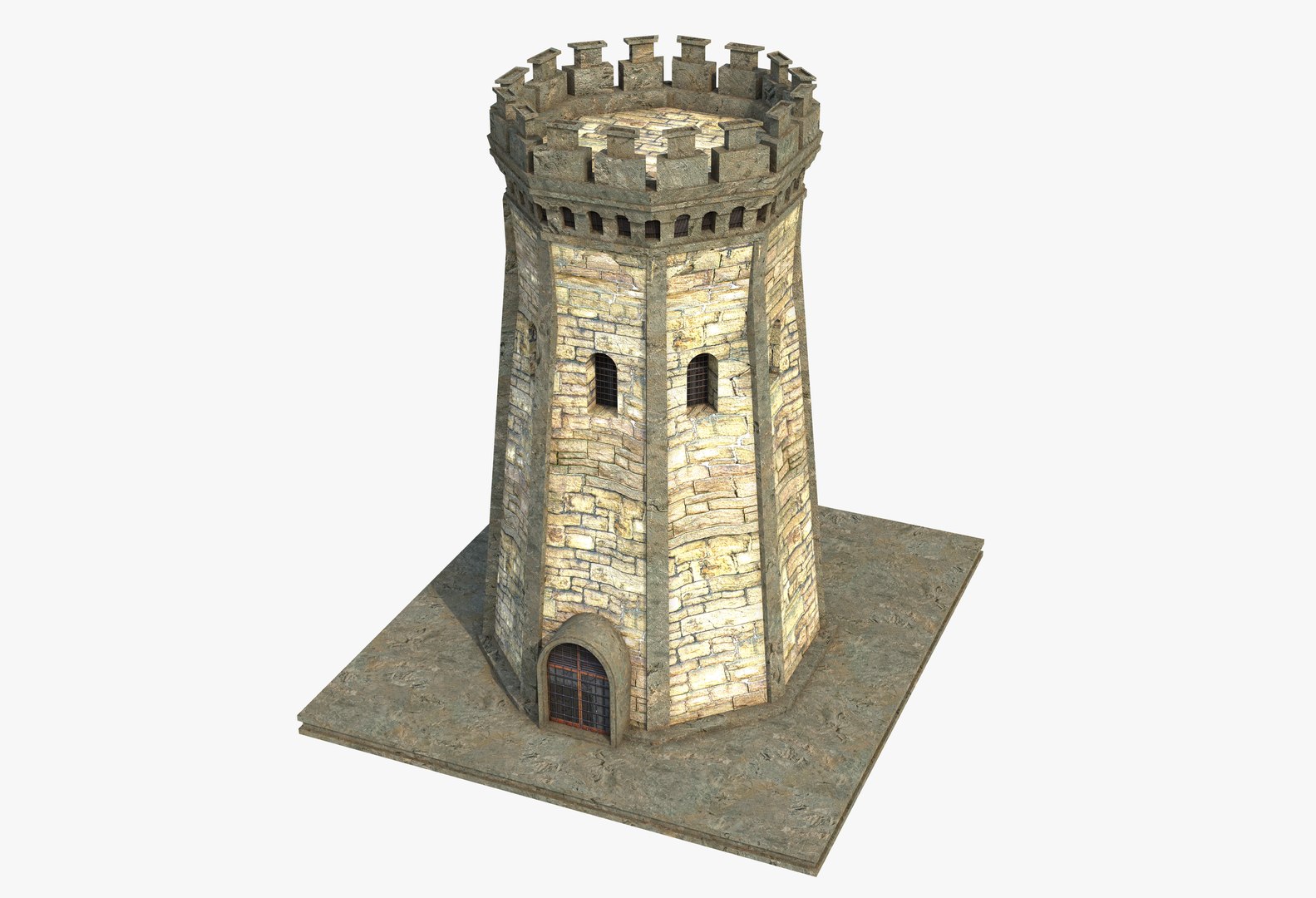Free Mini Ancient Tower Model - TurboSquid 1989847