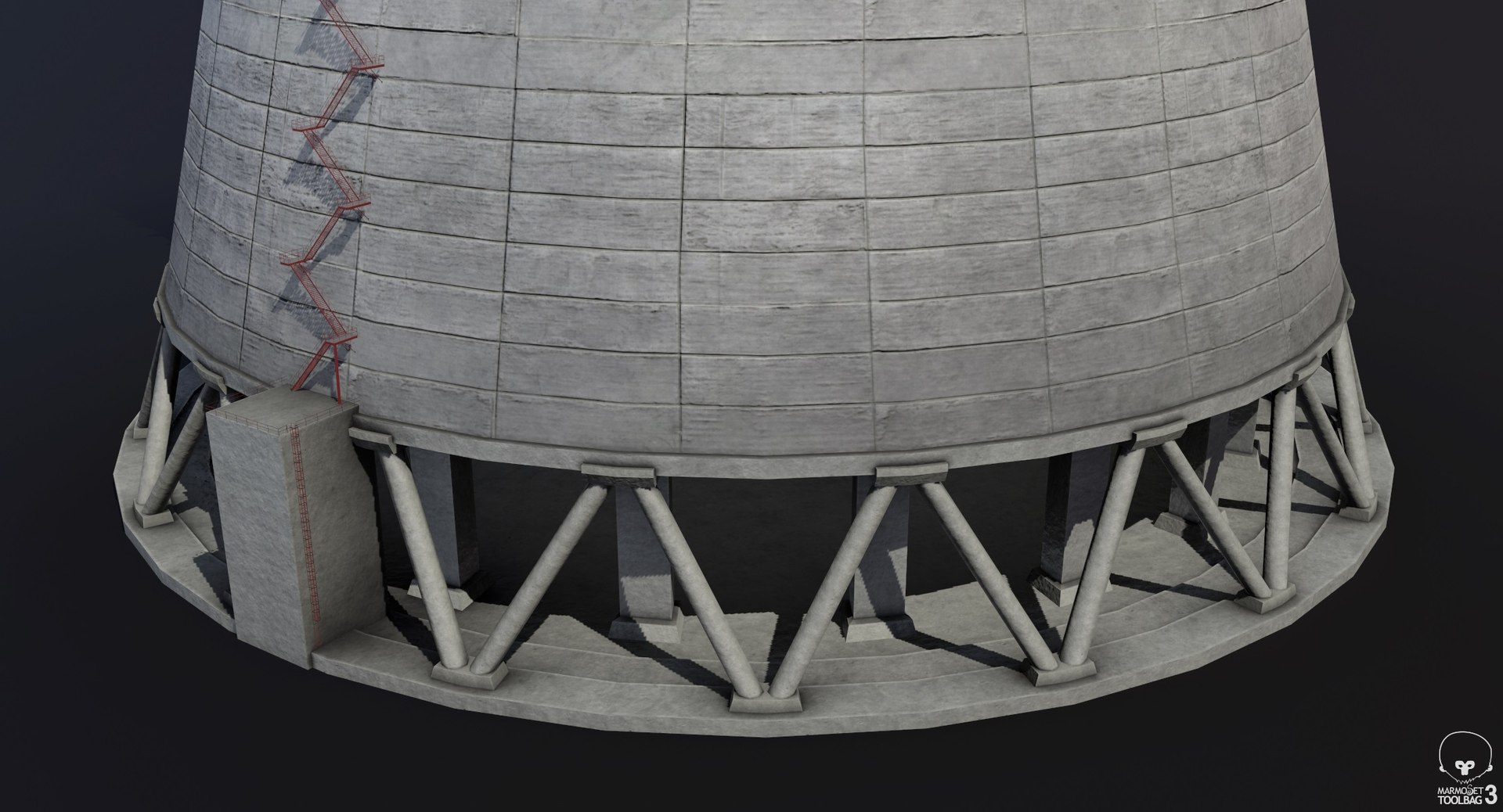 Nuclear Cooling Tower Model - TurboSquid 1423402