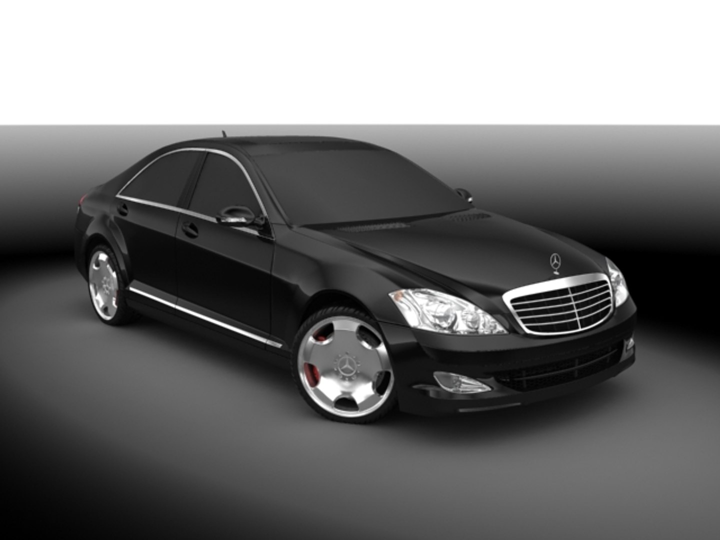 3d Model Mercedes S 2007 Car