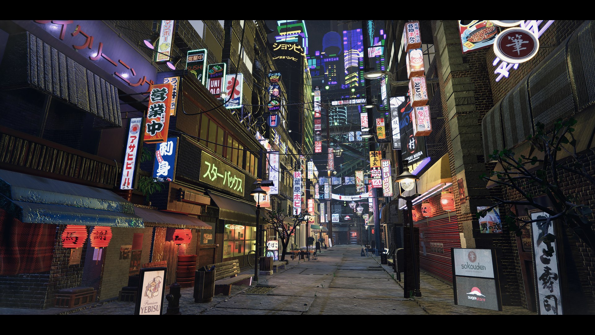 Unity Tokyo Street Scene 3D Model - TurboSquid 2389192