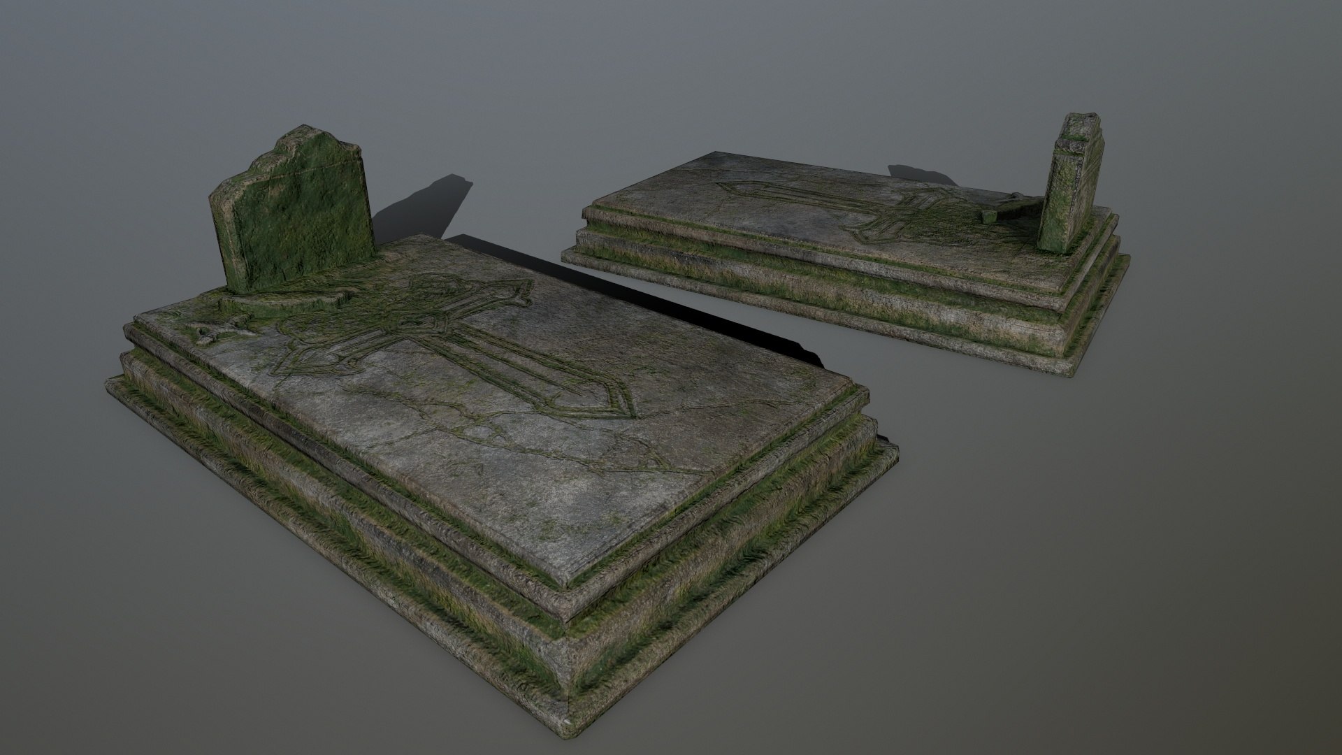 3D Skull Tombstone Model - TurboSquid 1618298