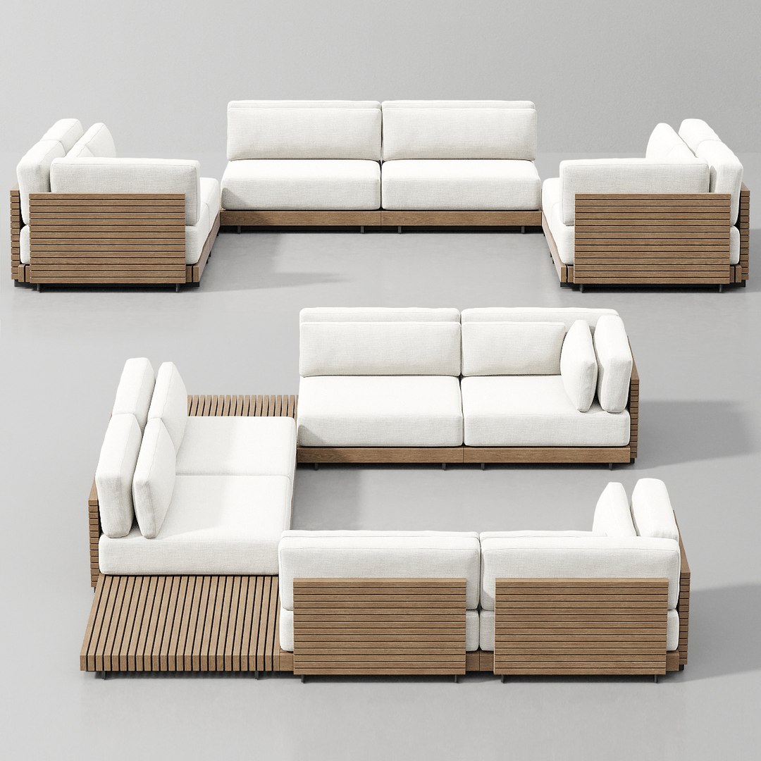 3D CAICOS MODULAR SOFA 13 - TurboSquid 1732398