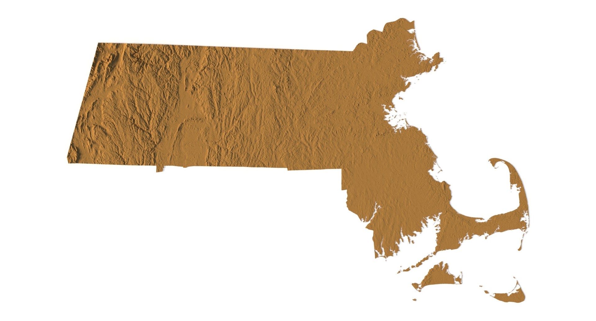 3D State of Massachusetts STL model 3D Project model - TurboSquid 1861187