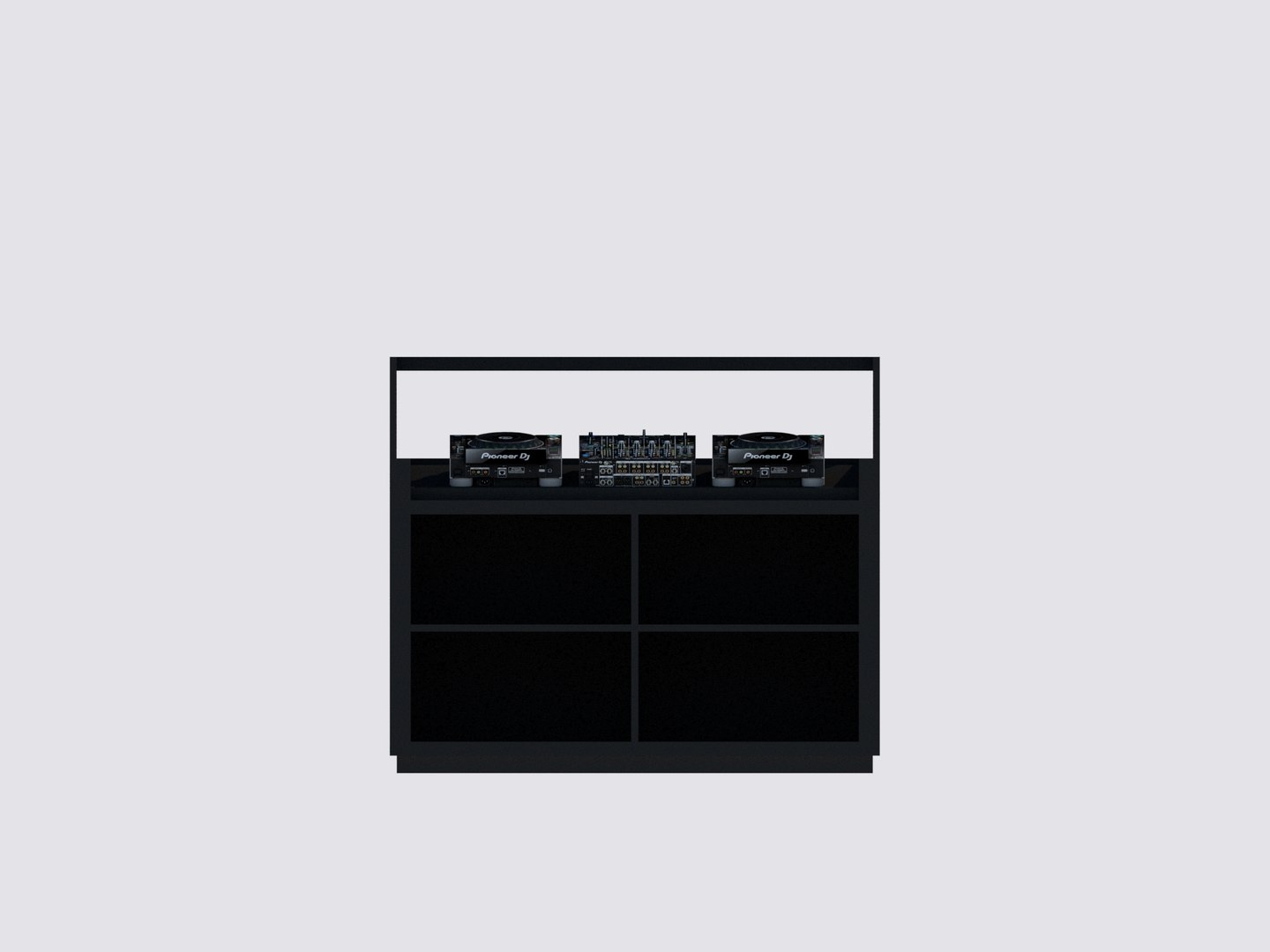 DJ TABLE 3D Model - TurboSquid 2102833