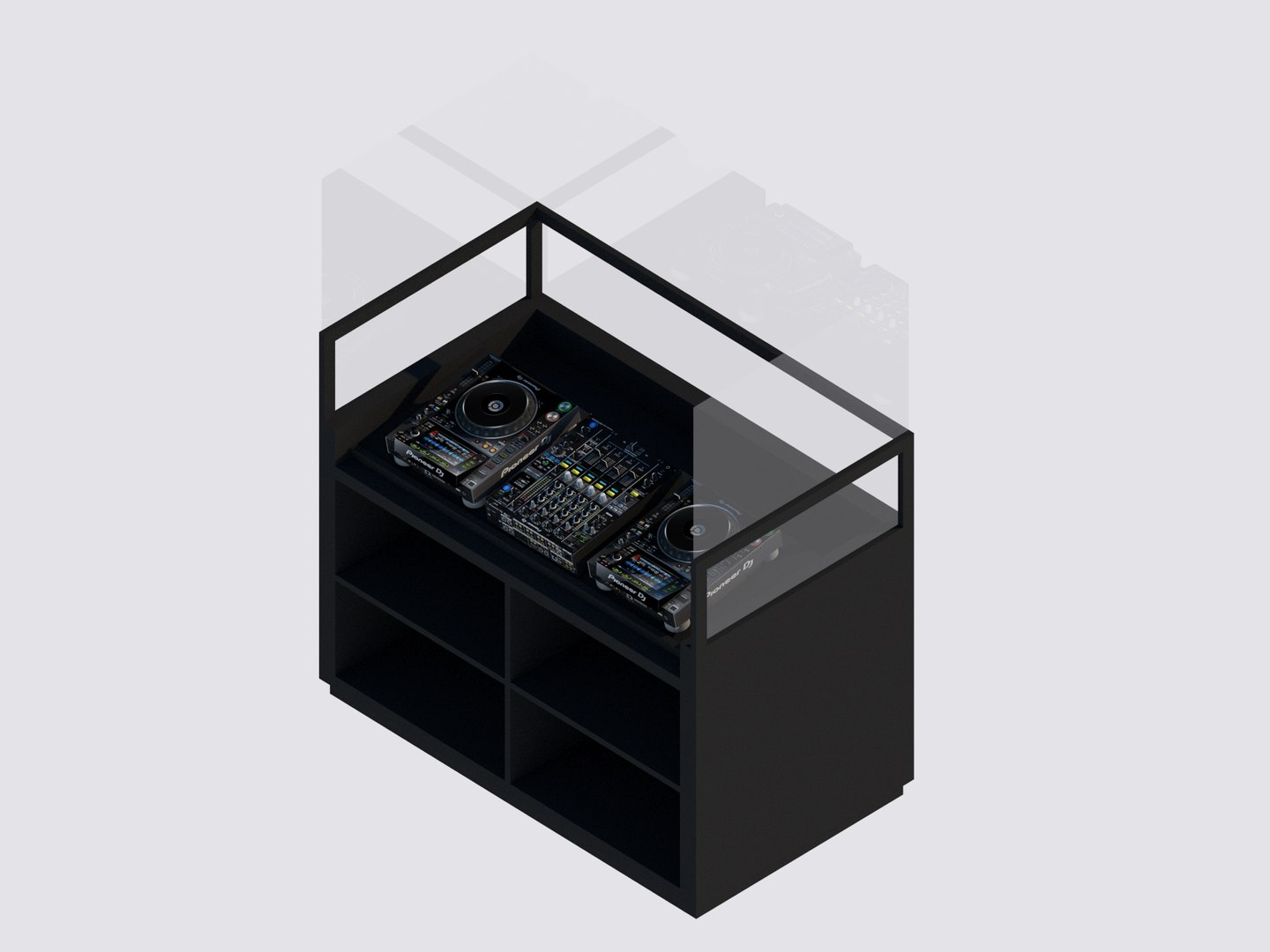 DJ TABLE 3D Model - TurboSquid 2102833