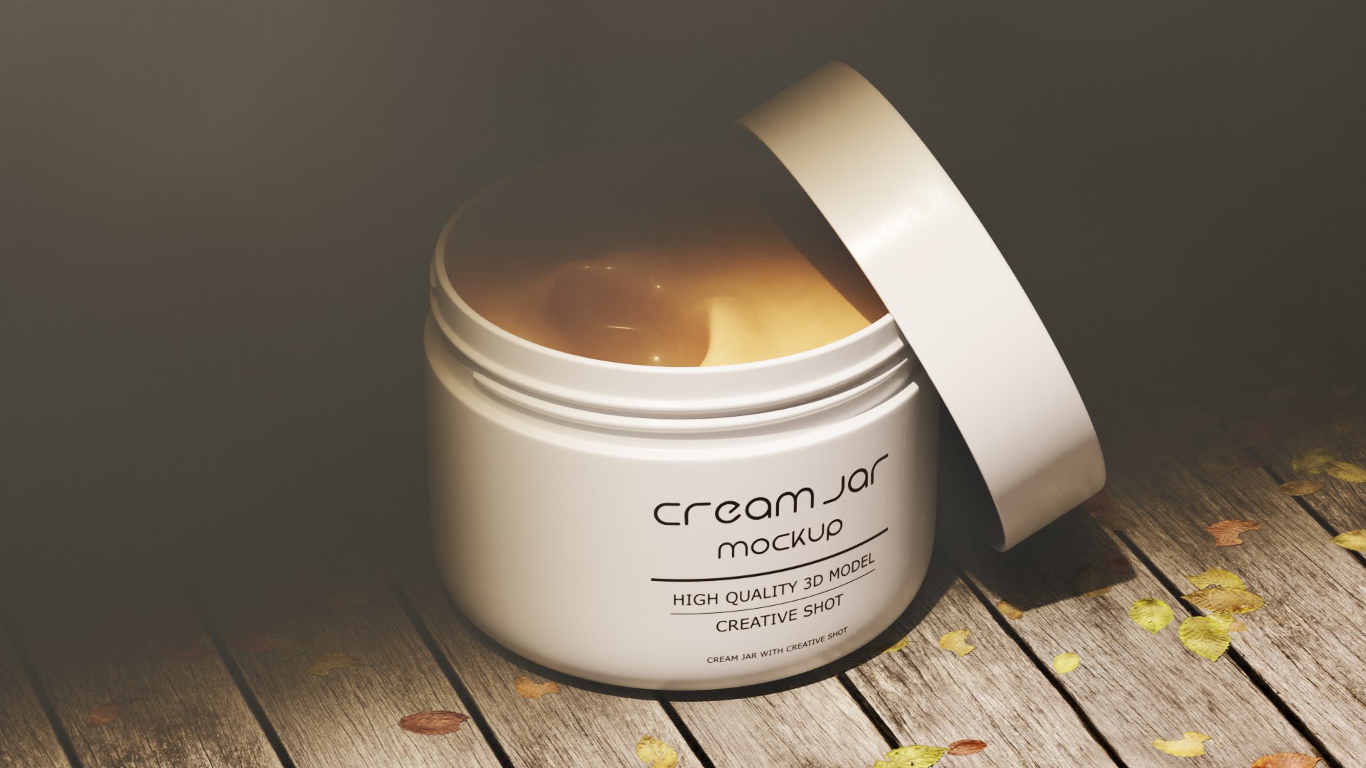 3D Cream Jar With Creative Shot - TurboSquid 1935744