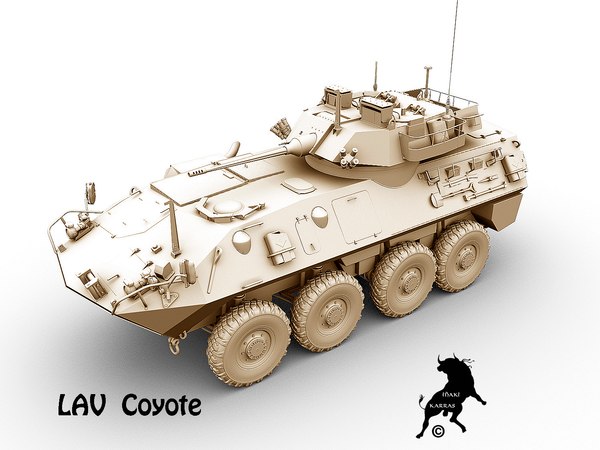 3d model lav coyote
