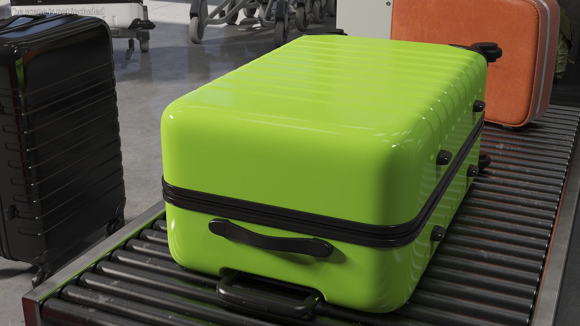 3D Hard Shell Travel Suitcase With Extendable Handle Model - TurboSquid ...
