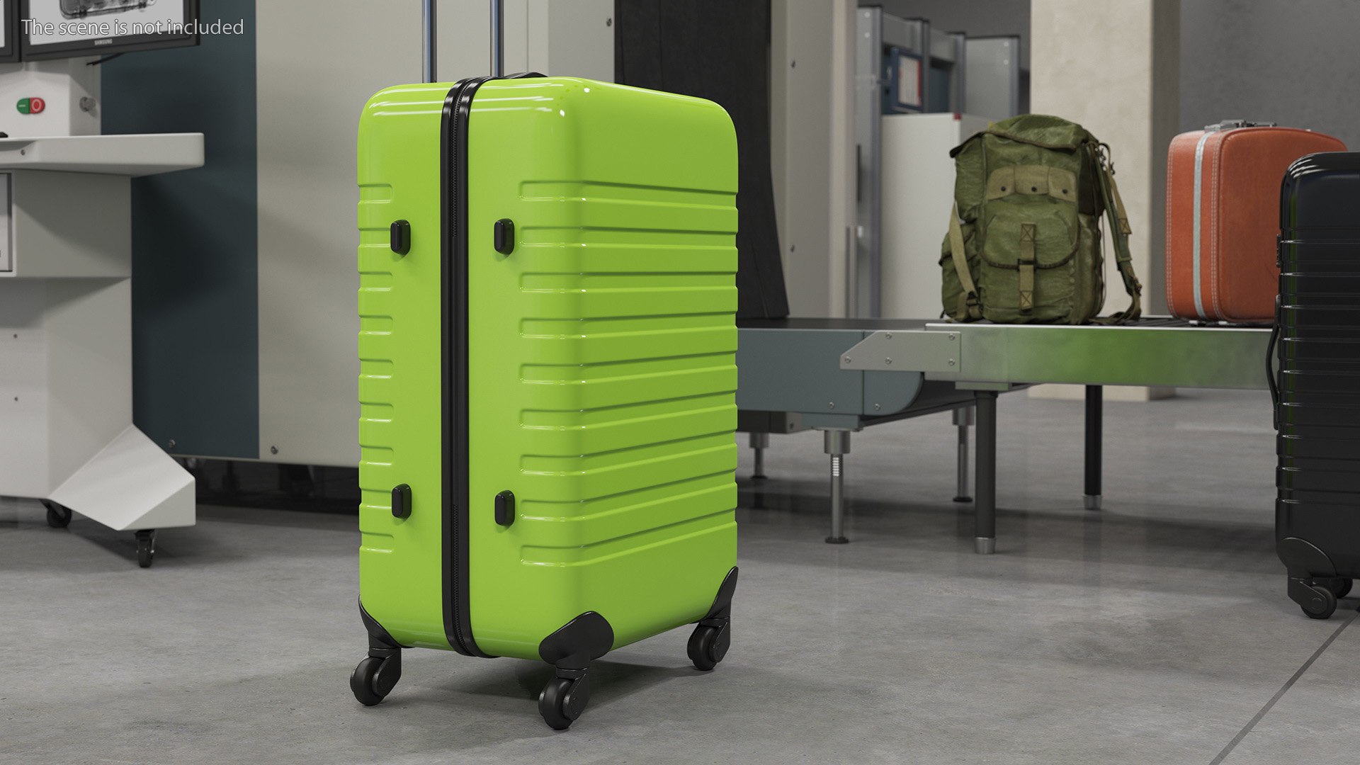 3D Hard Shell Travel Suitcase With Extendable Handle Model - TurboSquid ...