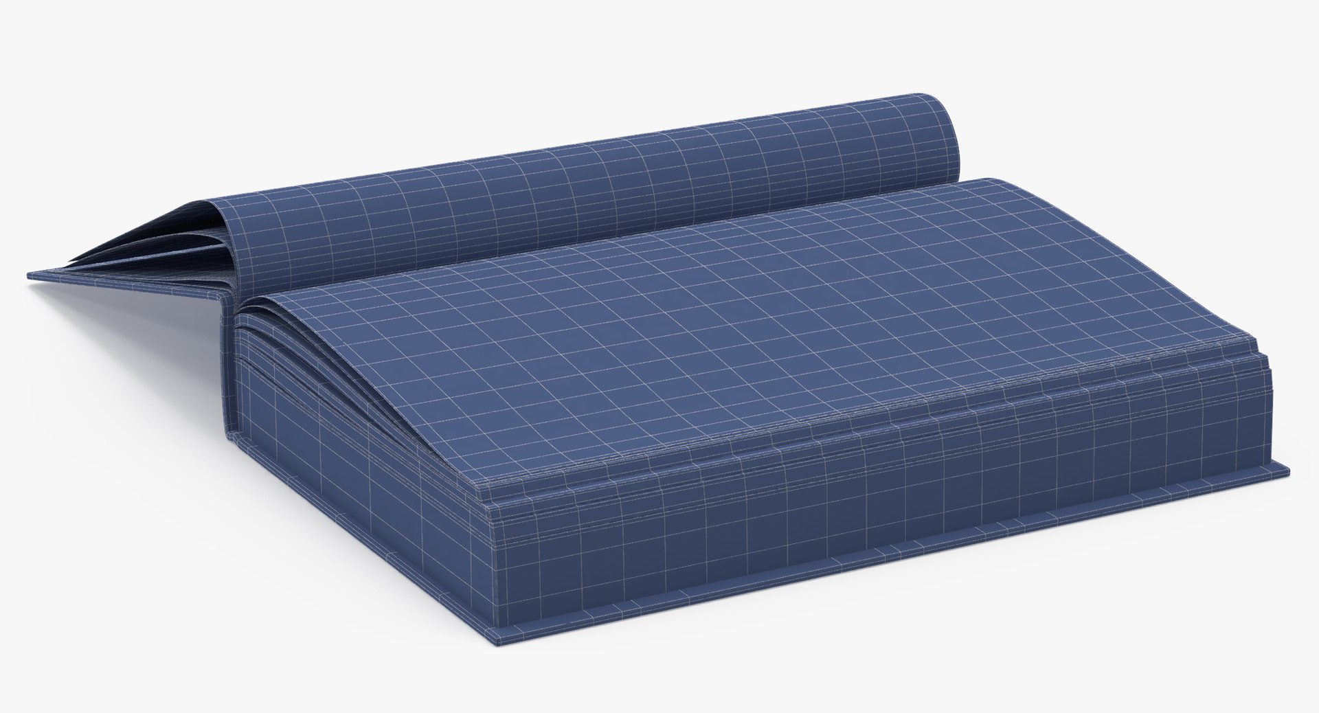 3d Model Classic Book 04 Open