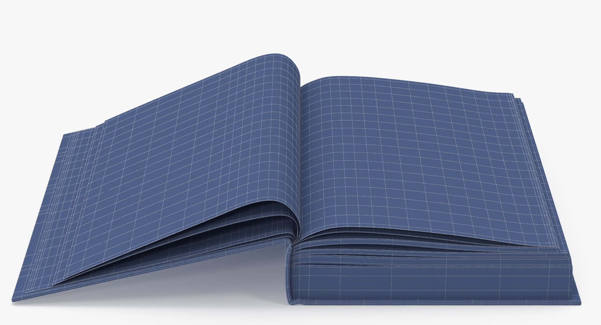 3d Model Classic Book 04 Open