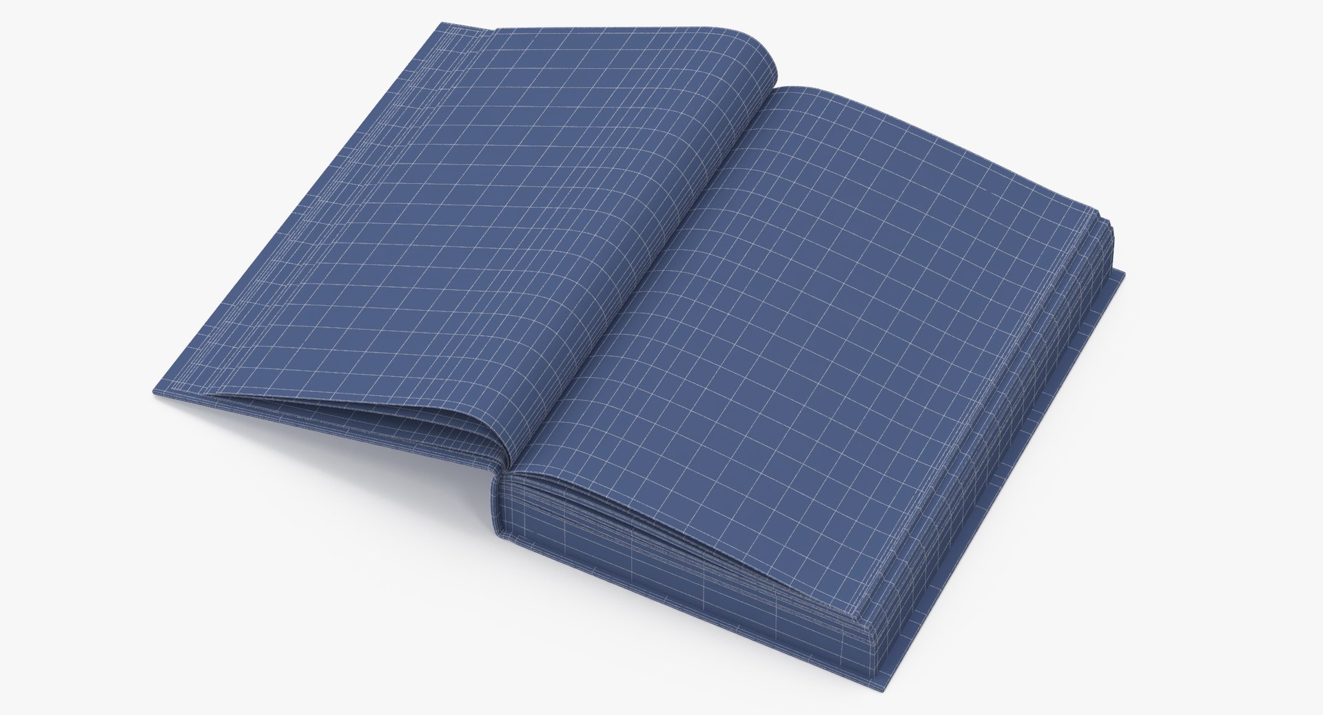 3d Model Classic Book 04 Open