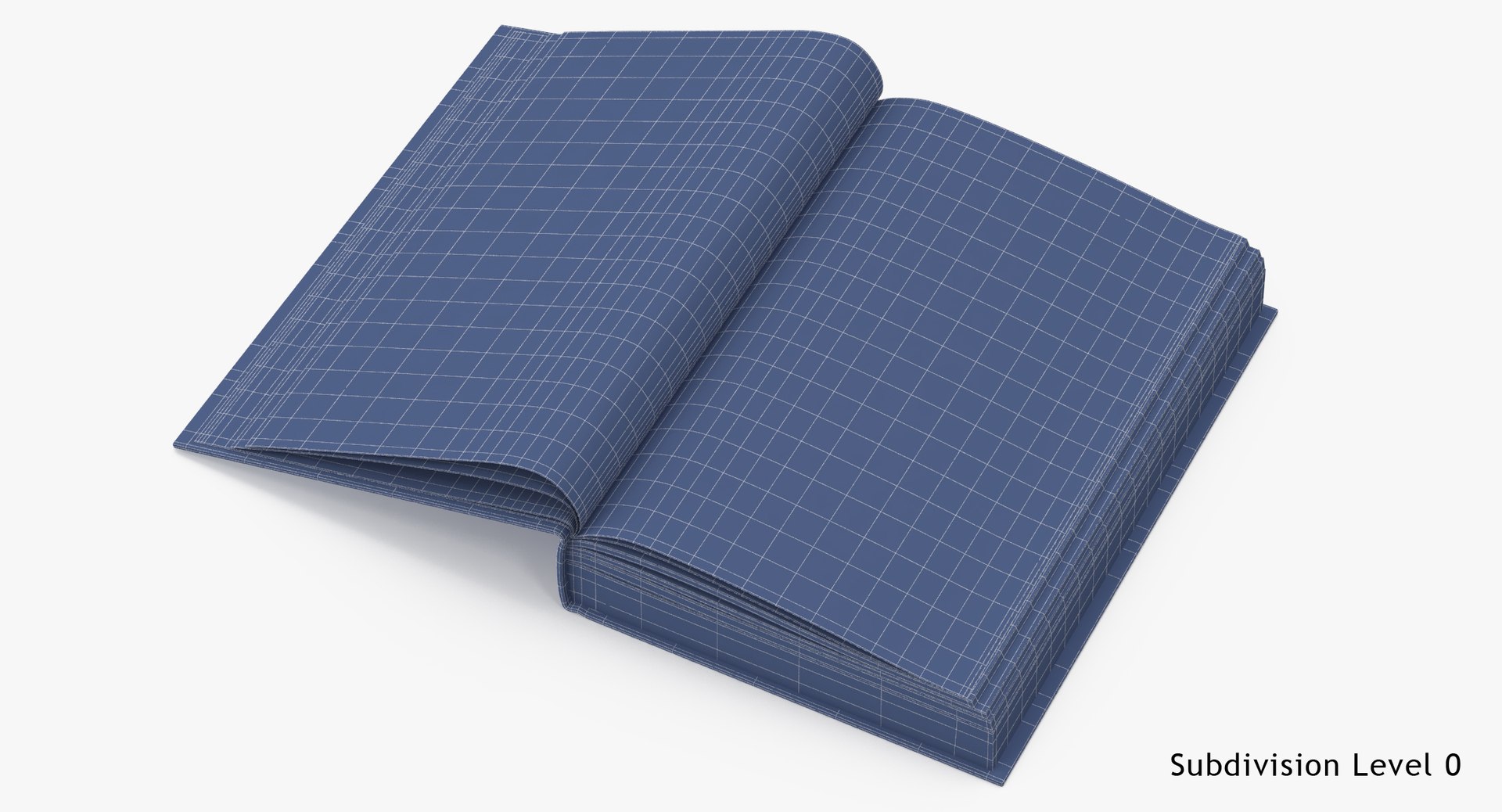 3d Model Classic Book 04 Open