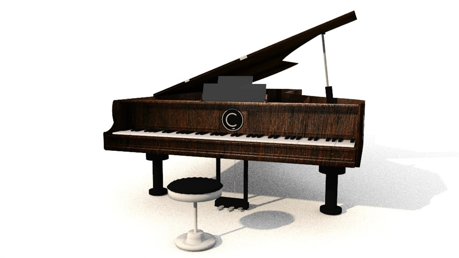 3D piano classical - TurboSquid 2030330