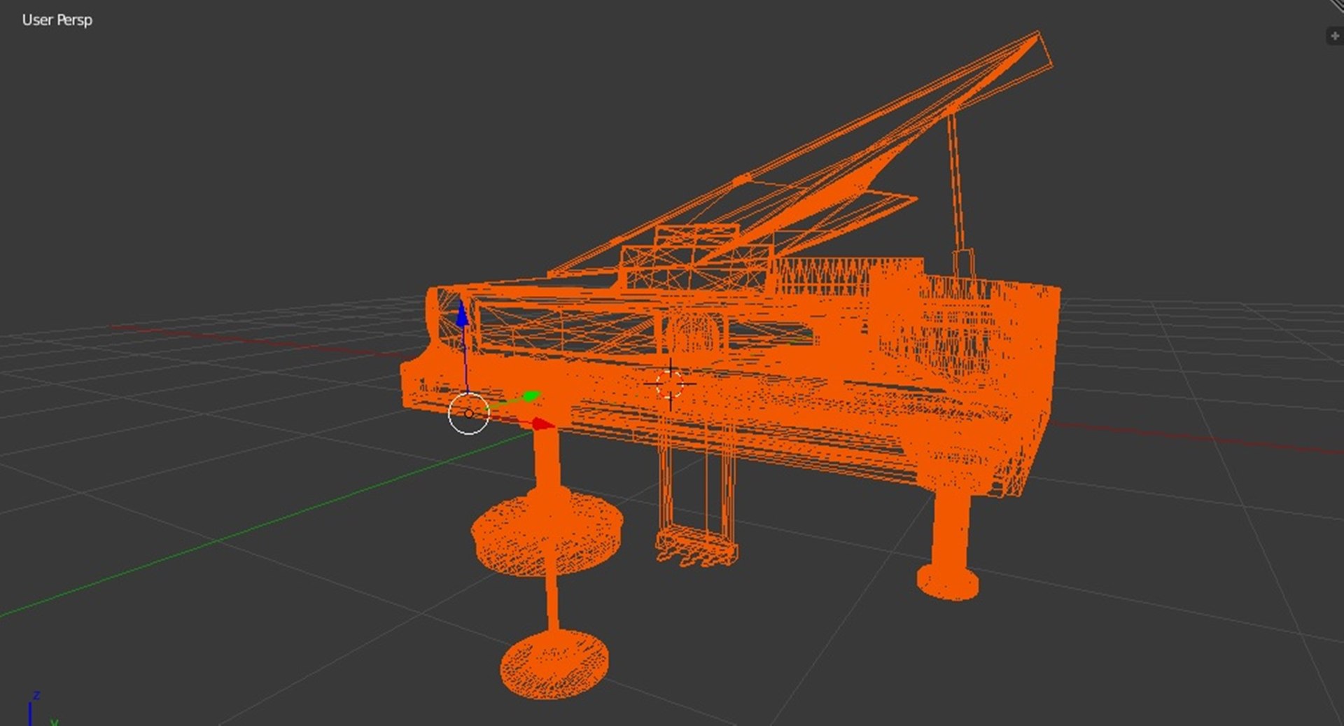 3D piano classical - TurboSquid 2030330