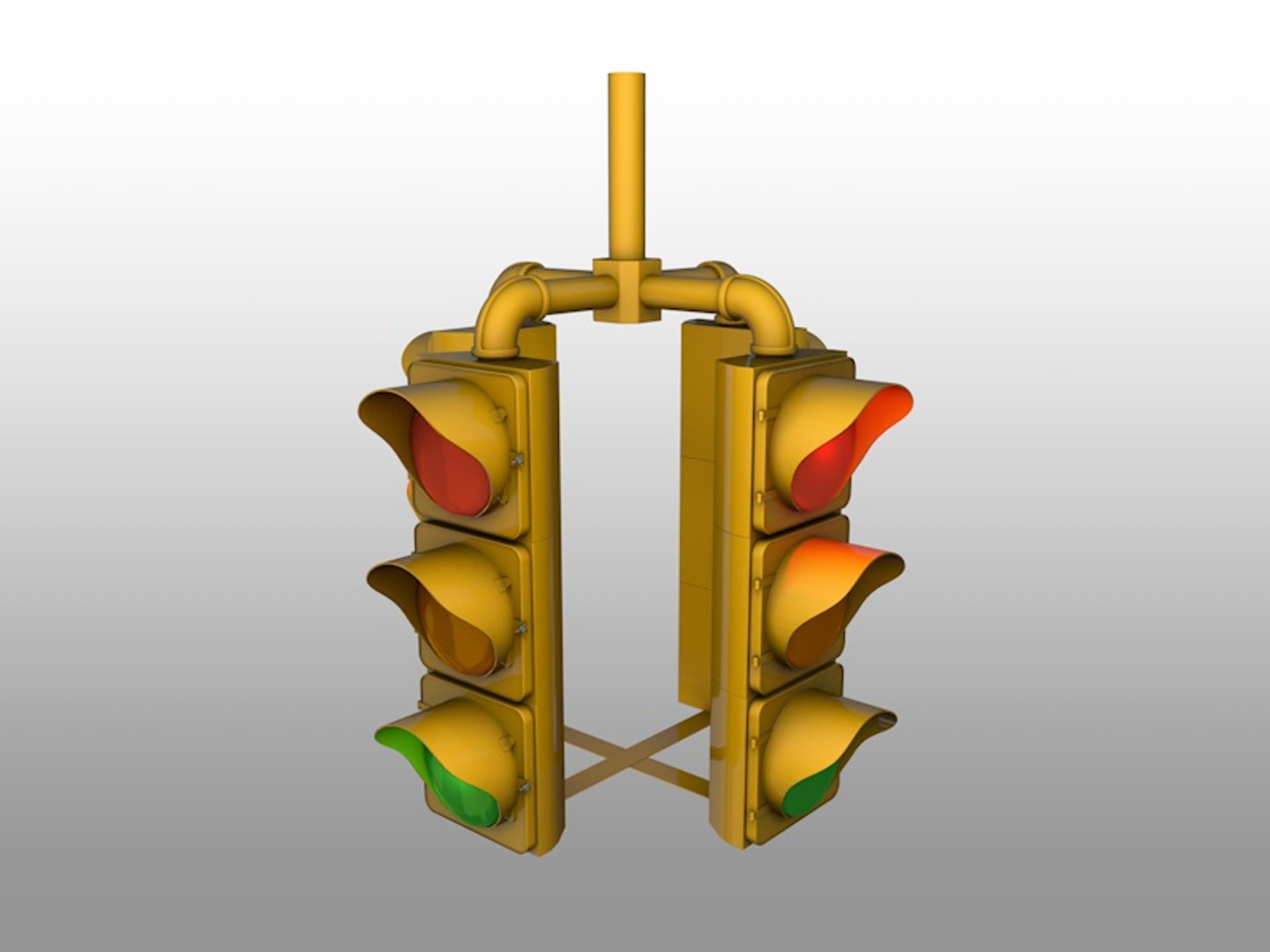 3d Traffic Light