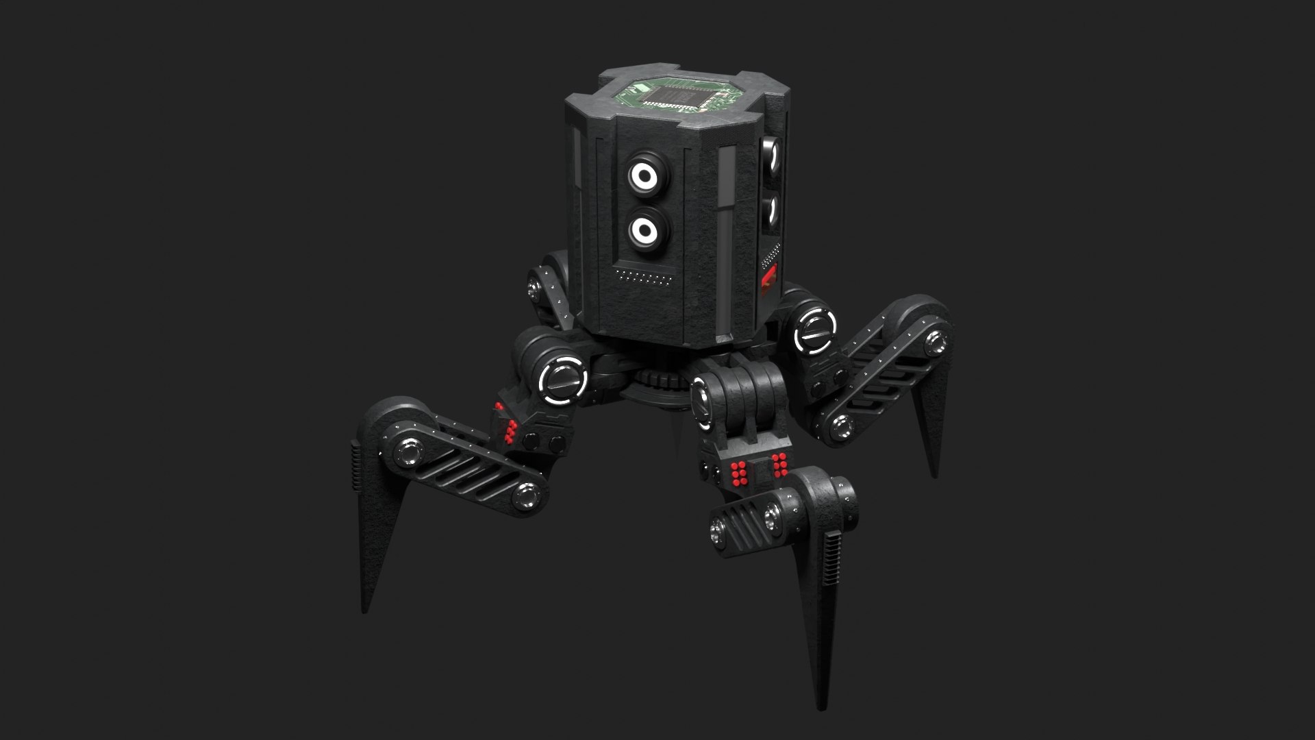 3D Spider-Bot Model - TurboSquid 2016501